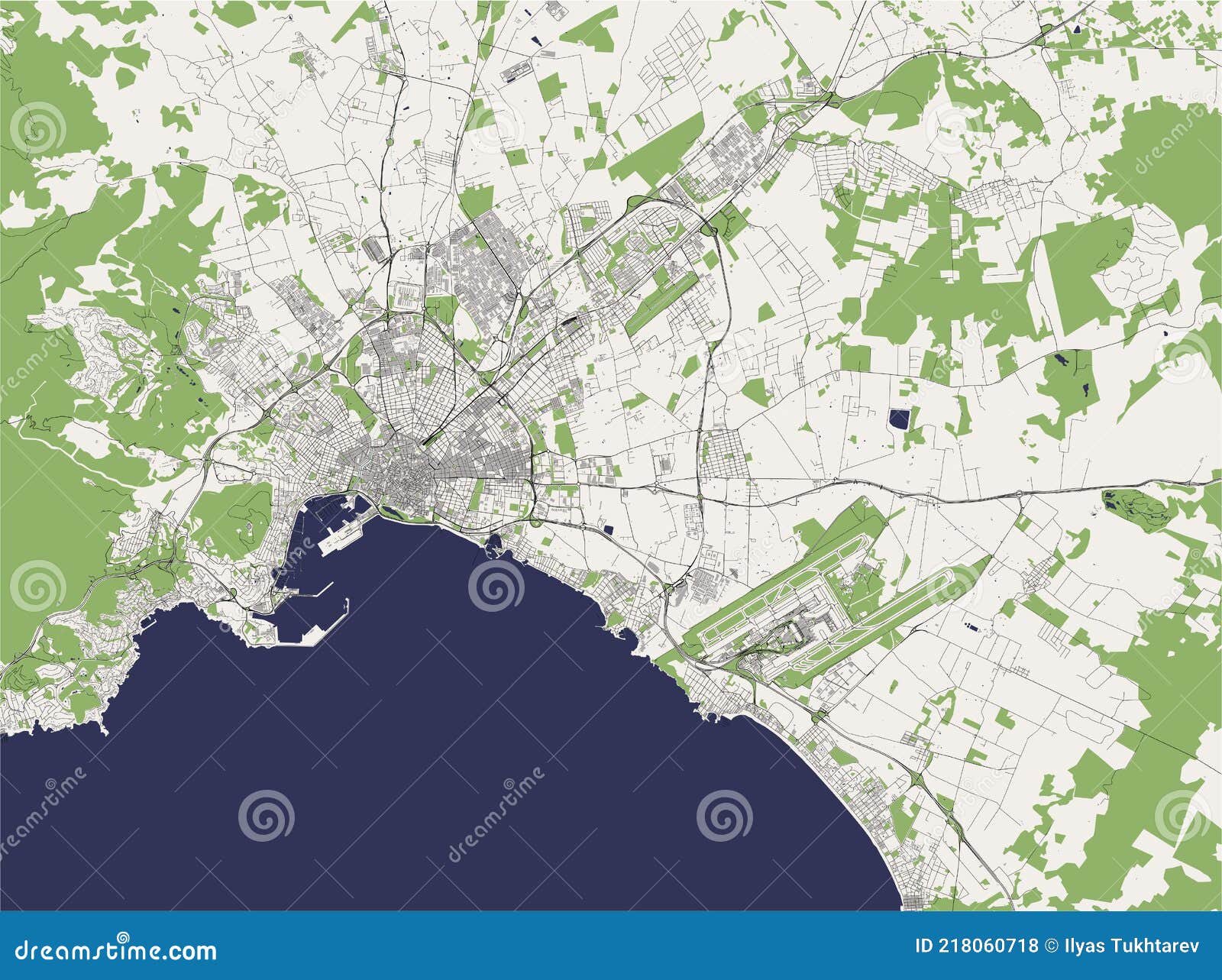 Mapa da cidade de palma ilustração do vetor. Ilustração de estrada ...