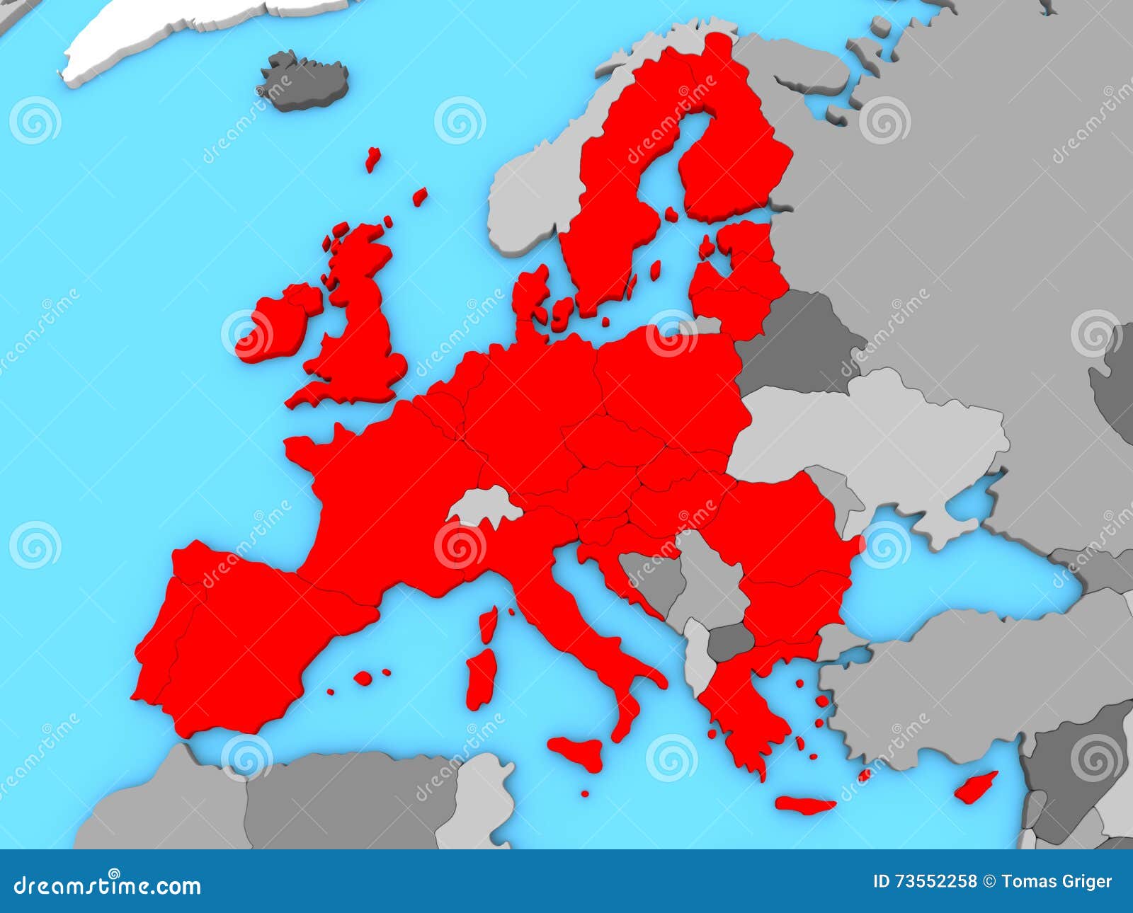 Mapa da UE ilustração stock. Ilustração de europa, mapa - 73552258
