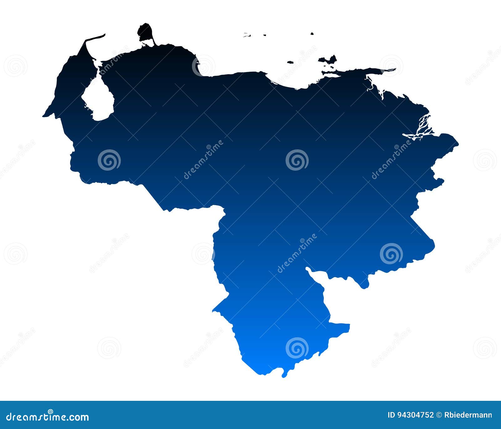 Mapa da Venezuela ilustração do vetor. Ilustração de fundo - 94304752