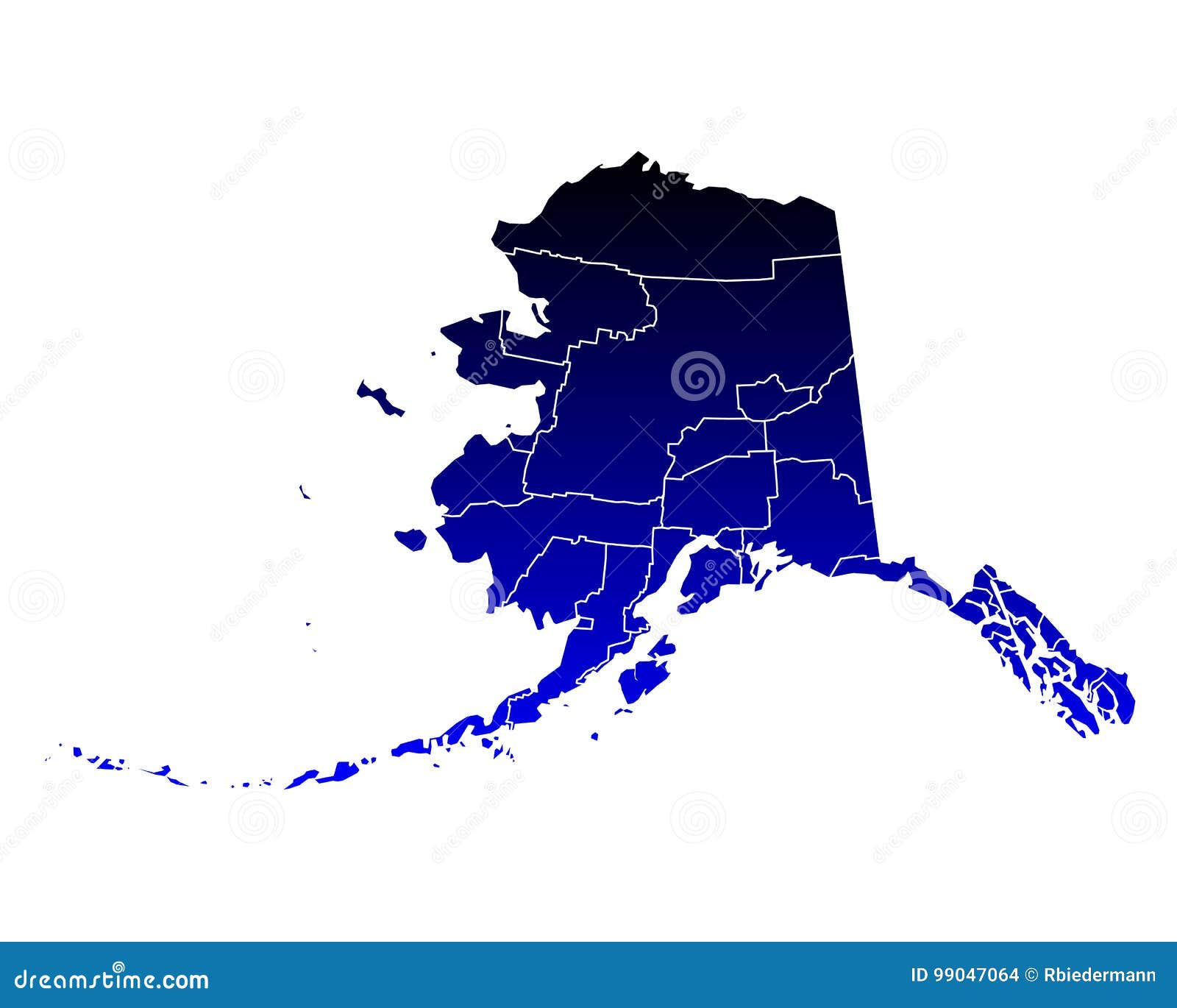 Mapa de Alaska ilustração do vetor. Ilustração de geografia - 99047064