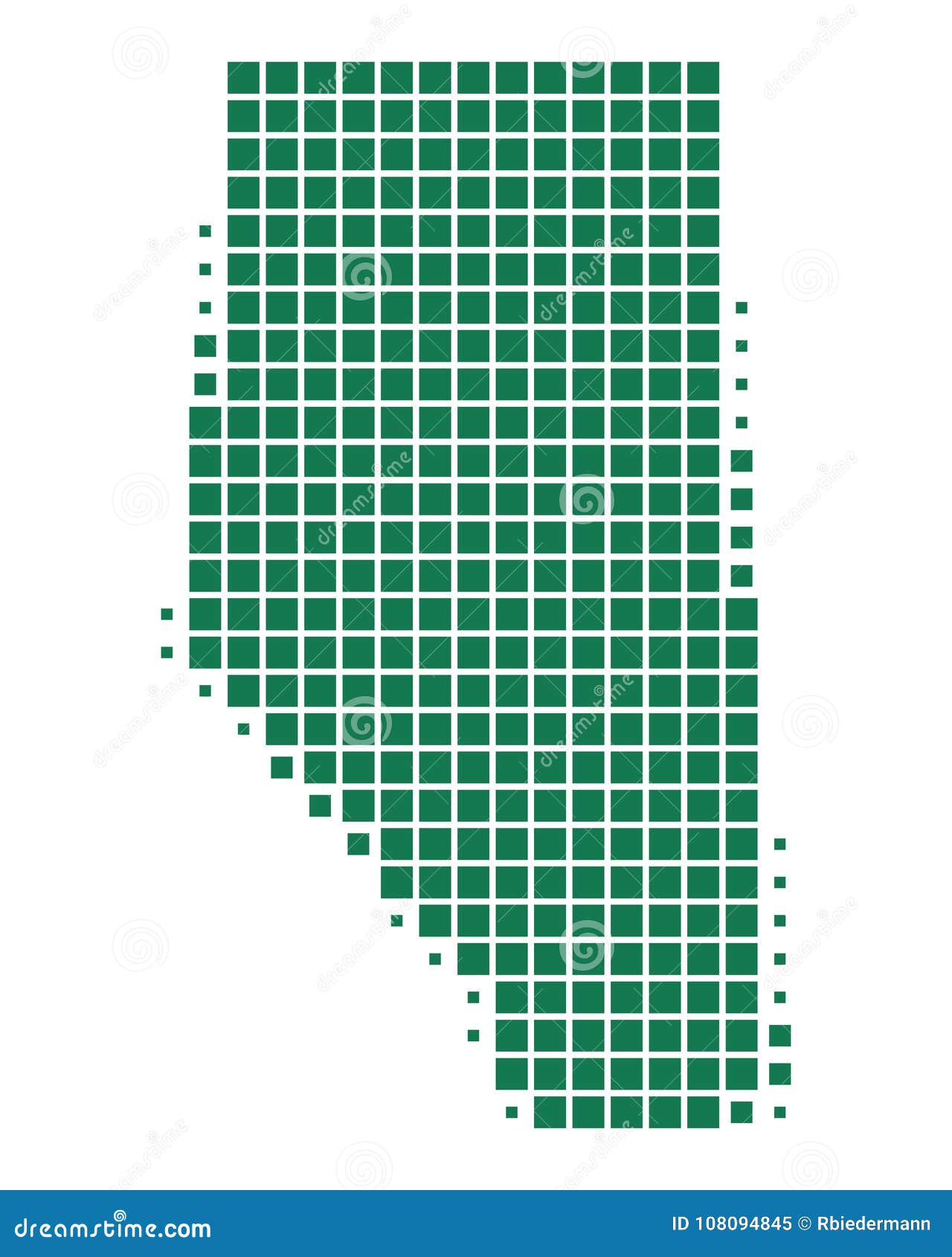 Mapa de Alberta ilustración del vector. Ilustración de cuadrado - 108094845
