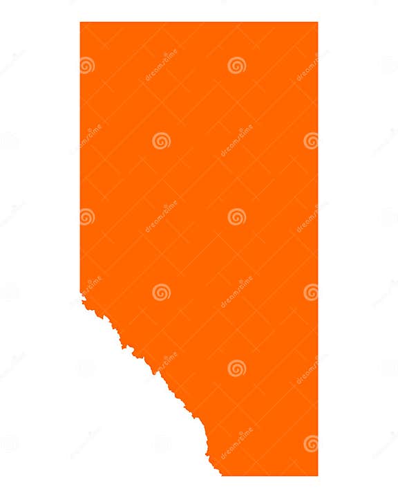 Mapa de Alberta ilustración del vector. Ilustración de vector - 92232071