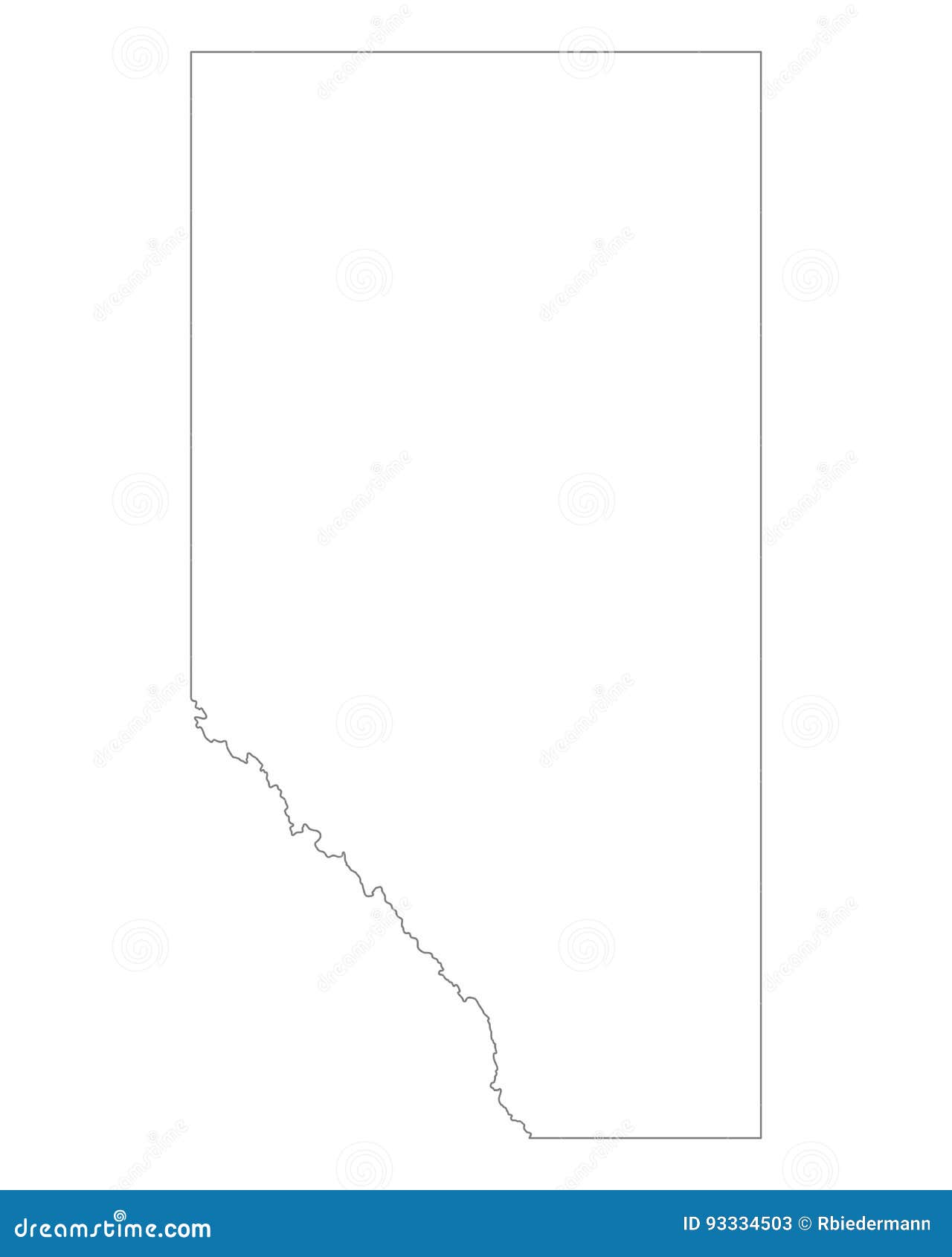 Mapa de Alberta ilustración del vector. Ilustración de aislado - 93334503