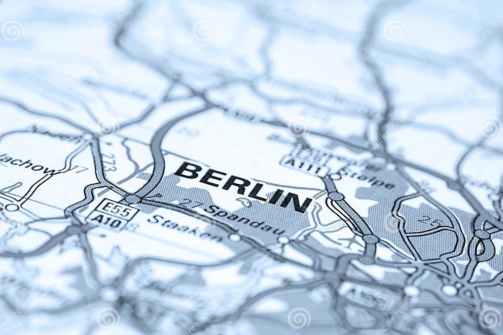 Mapa de Berlim imagem de stock. Imagem de europa, ninguém - 19808345