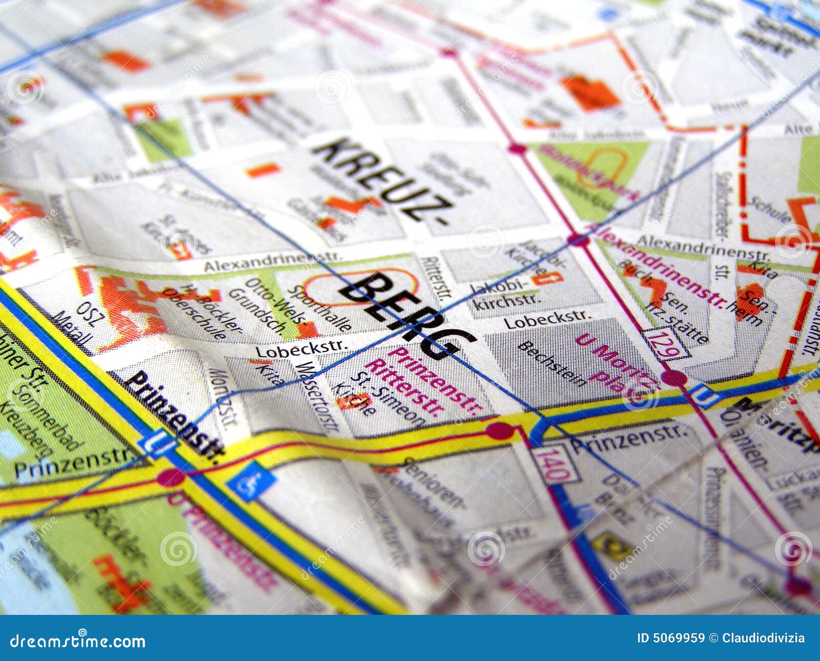 Mapa de Berlim imagem de stock. Imagem de planta, estrada - 5069959
