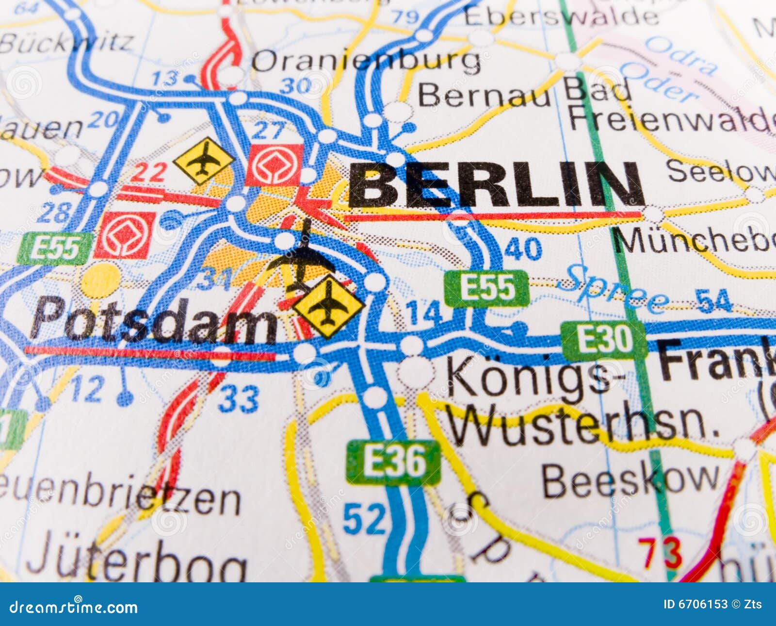 Mapa de Berlim imagem de stock. Imagem de rota, curso - 6706153