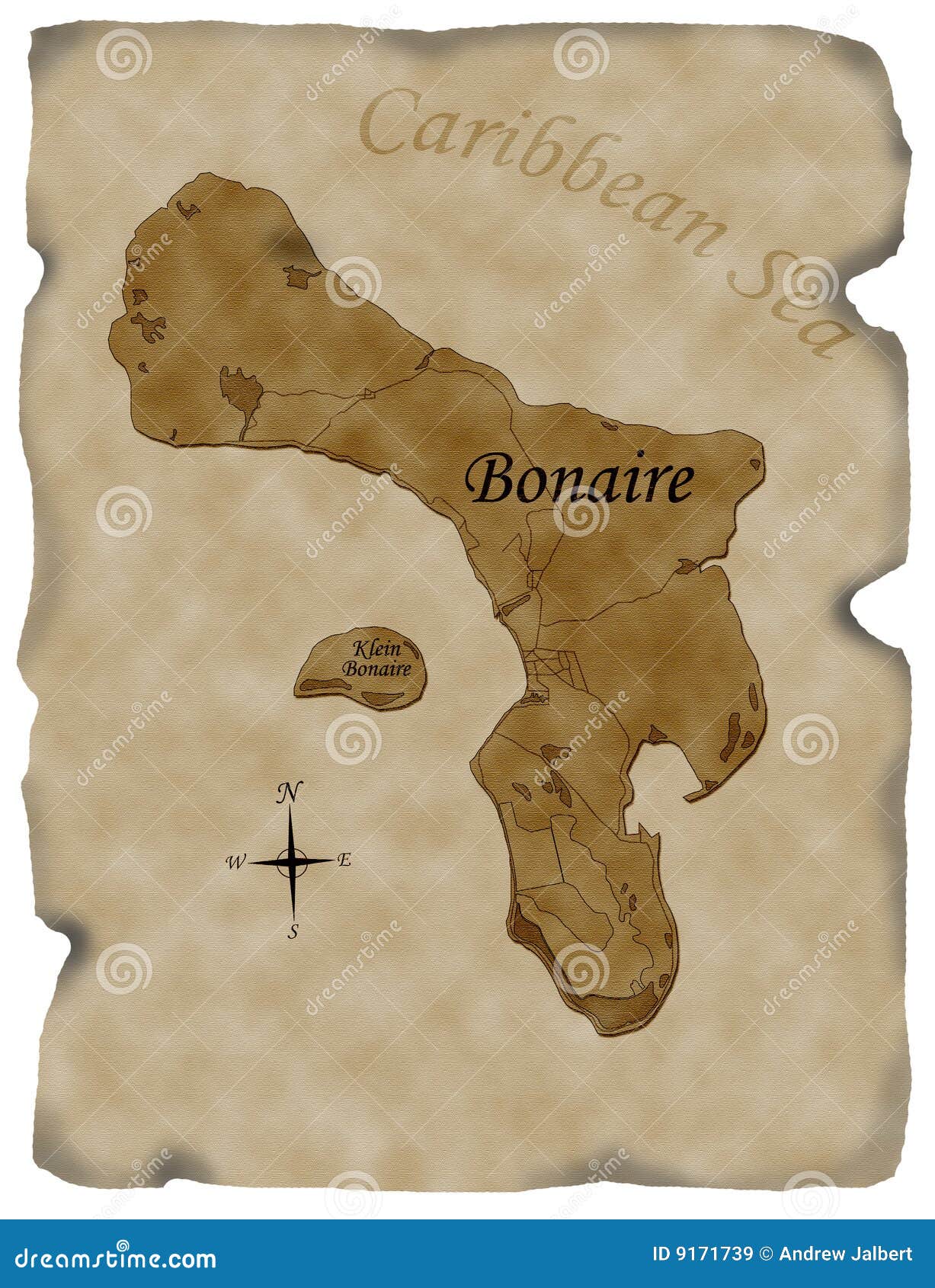 Mapa De Bonaire No Pergaminho Queimado Ilustração Stock - Ilustração de ...