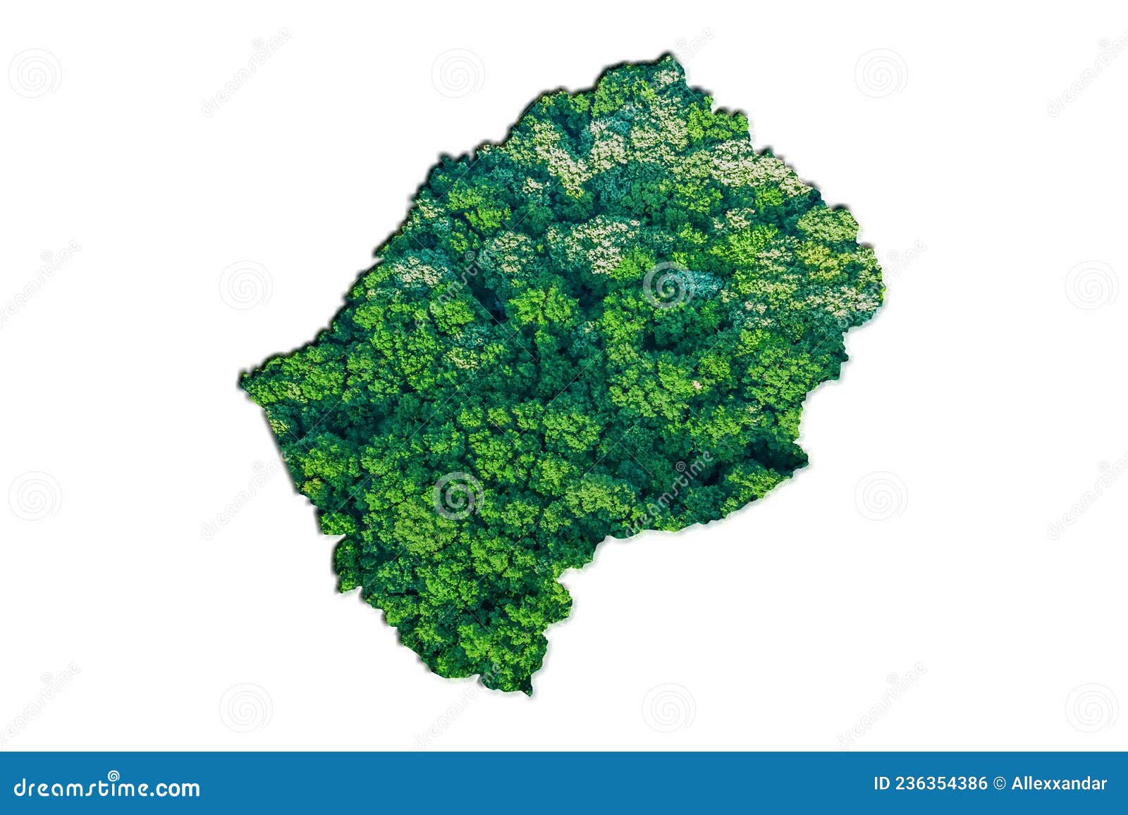 Mapa De Bosques Verdes De Lesotho Foto de archivo - Imagen de verde ...