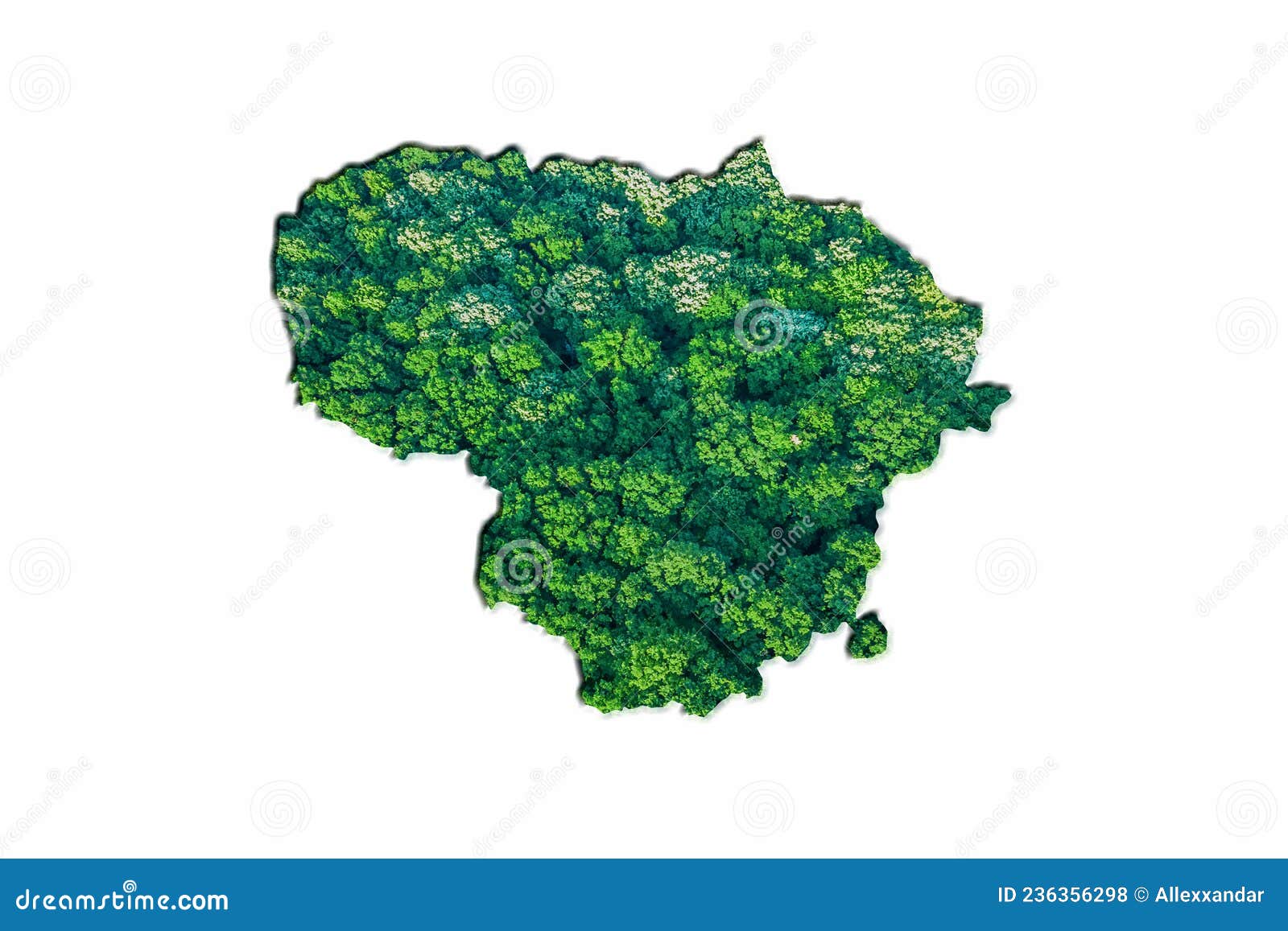 Mapa De Bosques Verdes De Lituania Foto de archivo - Imagen de control ...