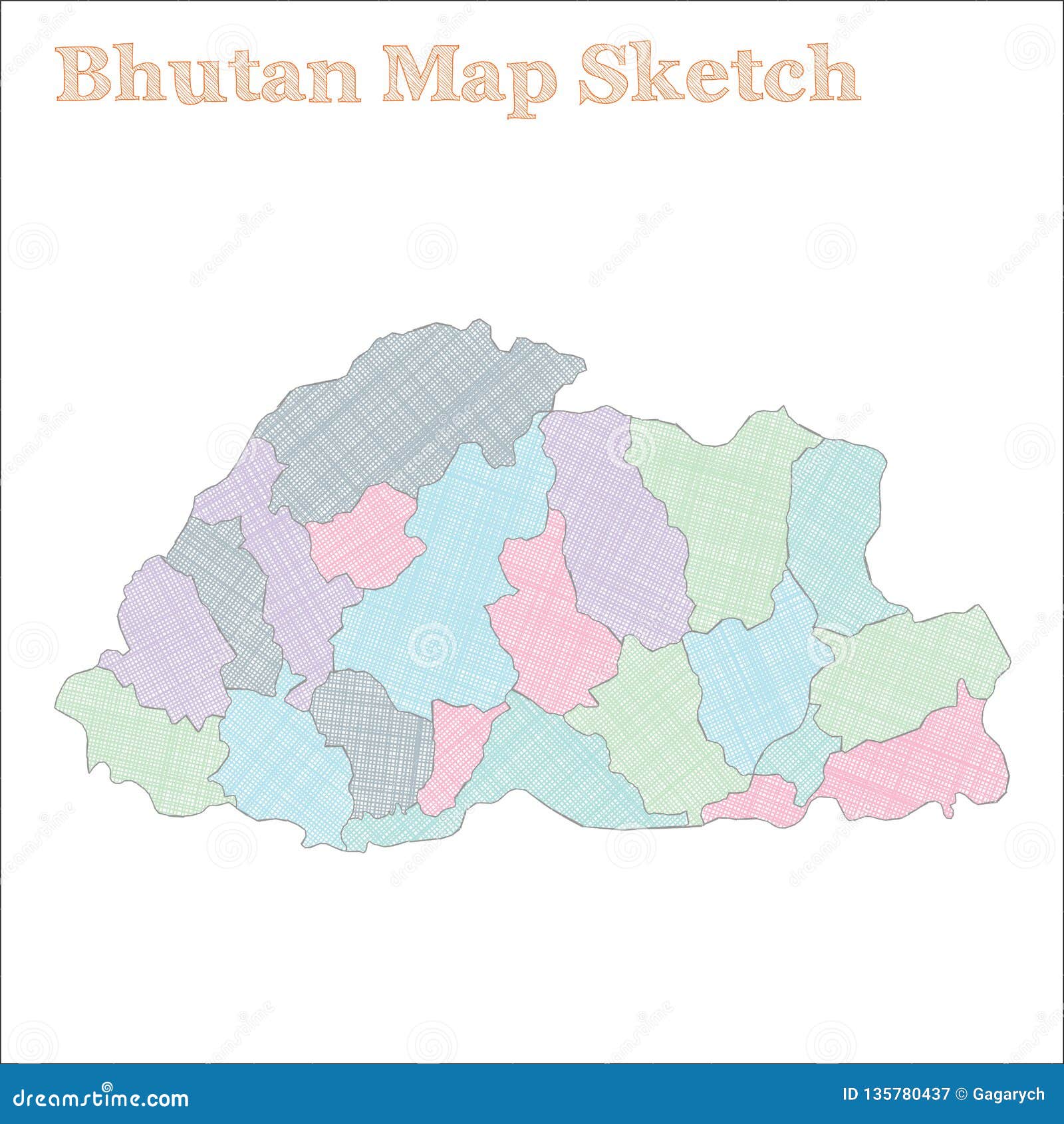 Mapa de Butão ilustração do vetor. Ilustração de patriotismo - 135780437