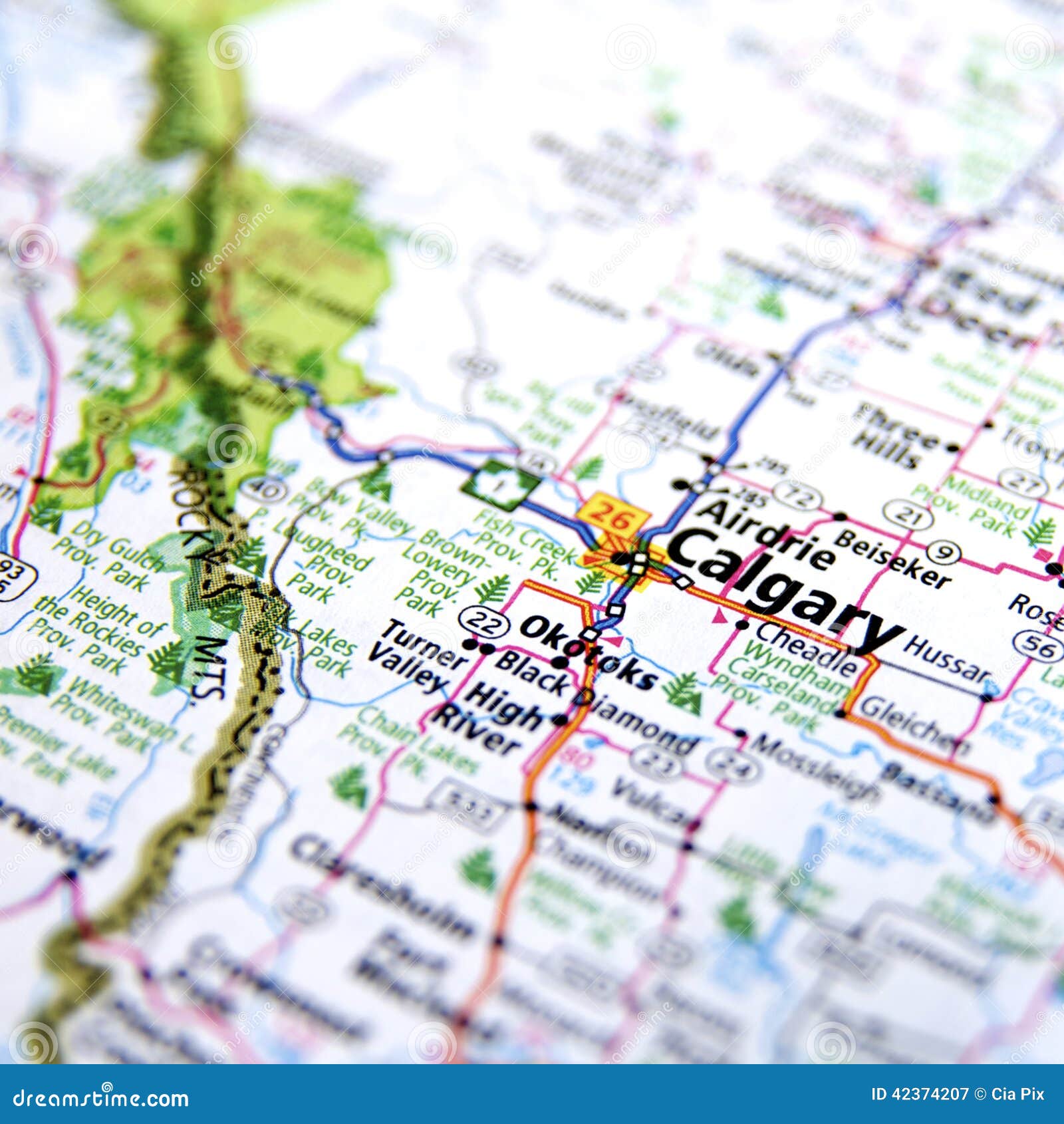 Mapa de Calgary imagen de archivo. Imagen de condado - 42374207