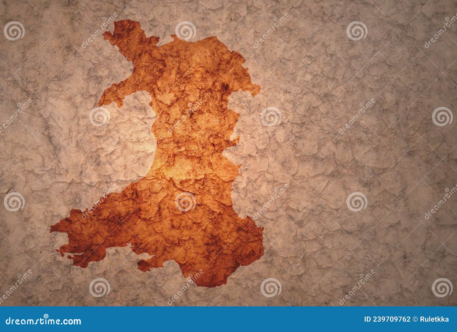 Mapa De Caminhadas Em Um Antigo Fundo De Crack Antigo Foto de Stock ...