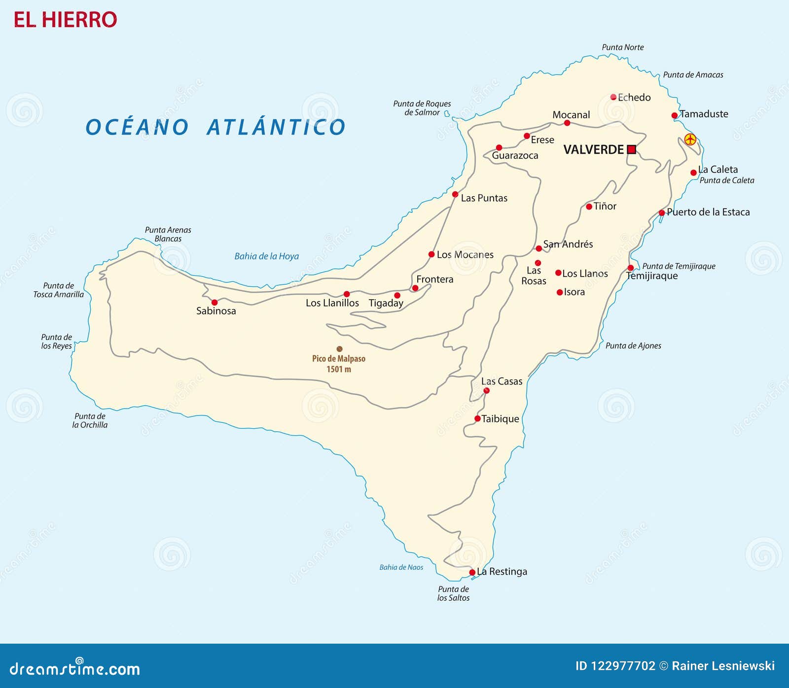 Mapa De Camino Del Vector Del Mapa Del Hierro Del EL Del Gran De ...