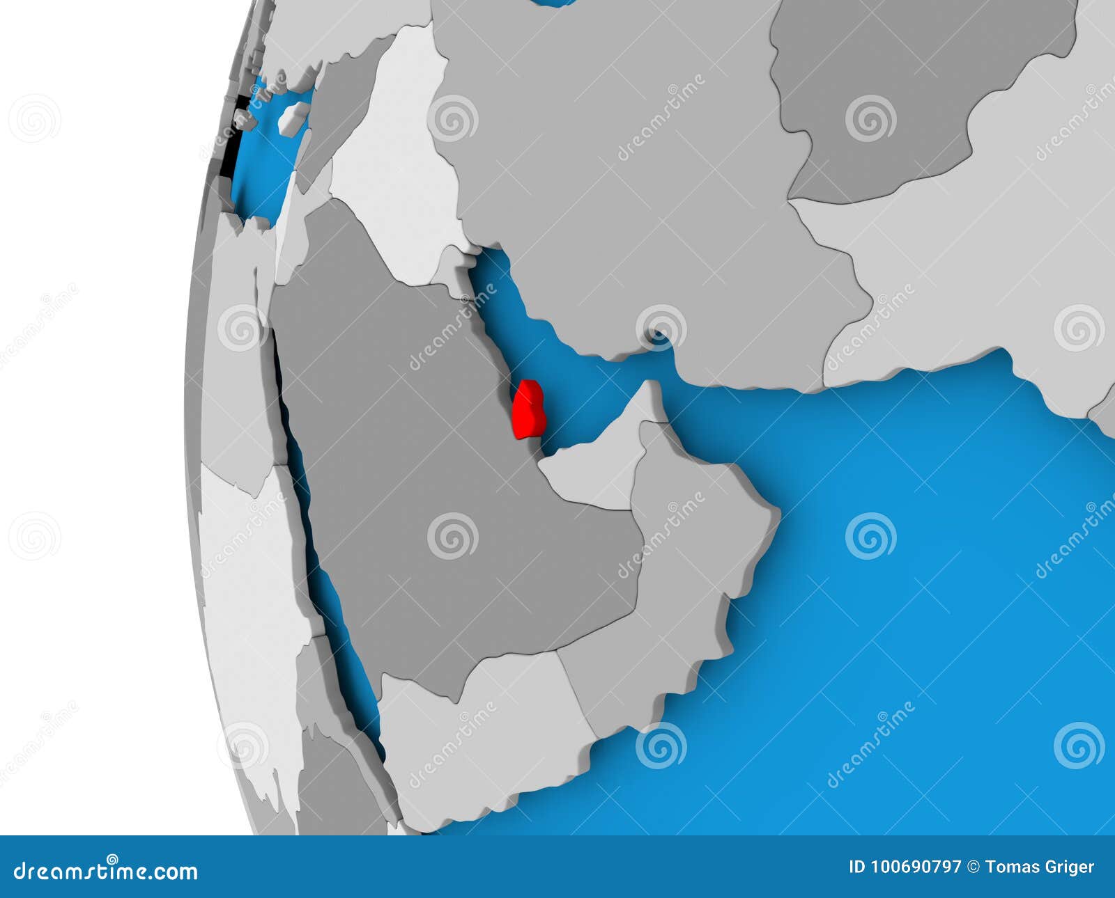Mapa De Catar No Globo Político Ilustração Stock - Ilustração de renda ...