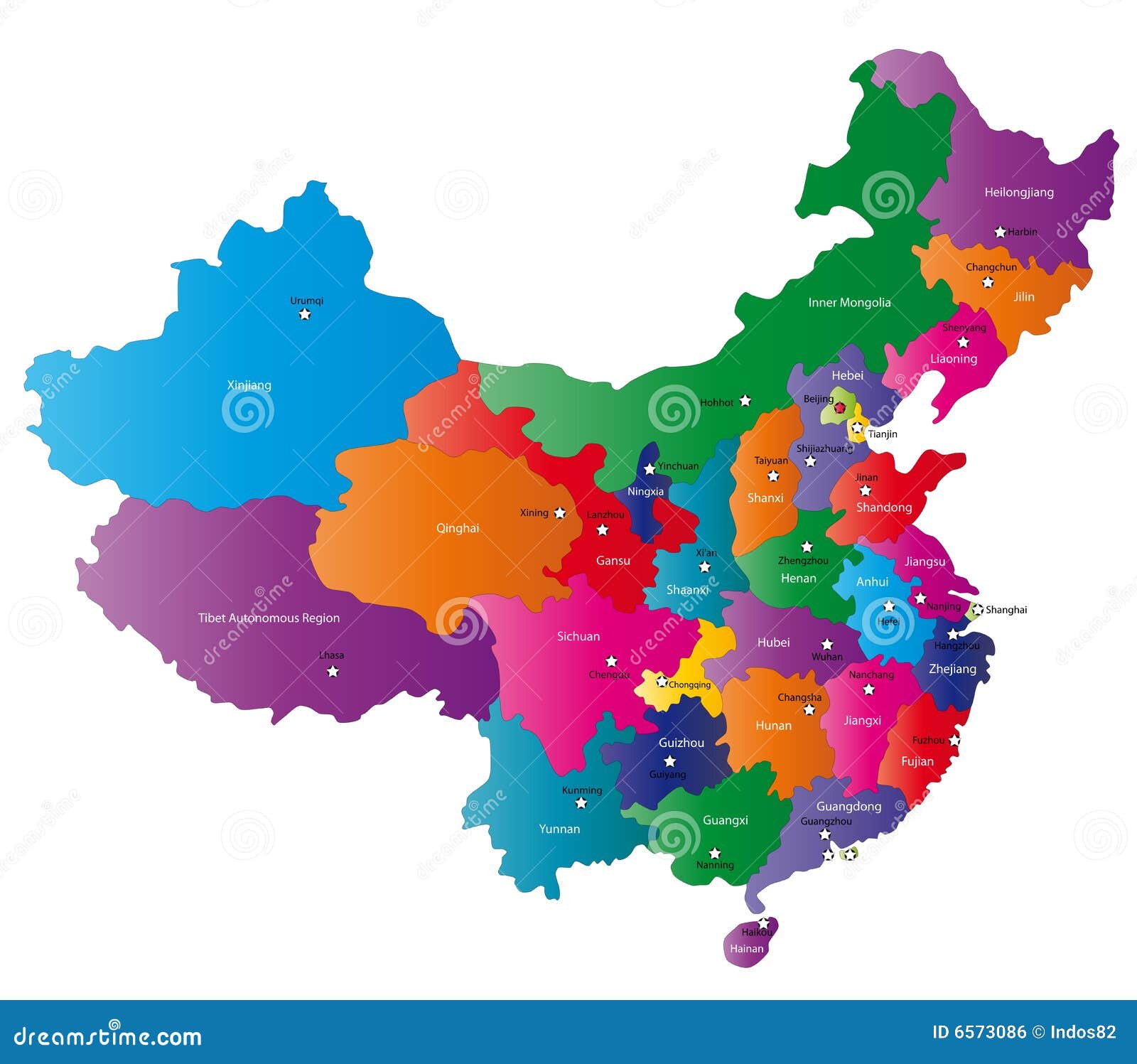 Mapa de China ilustração do vetor. Ilustração de globo - 6573086