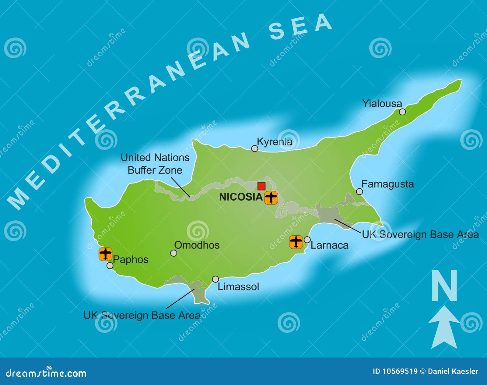 Mapa de Chipre ilustração do vetor. Ilustração de console - 10569519