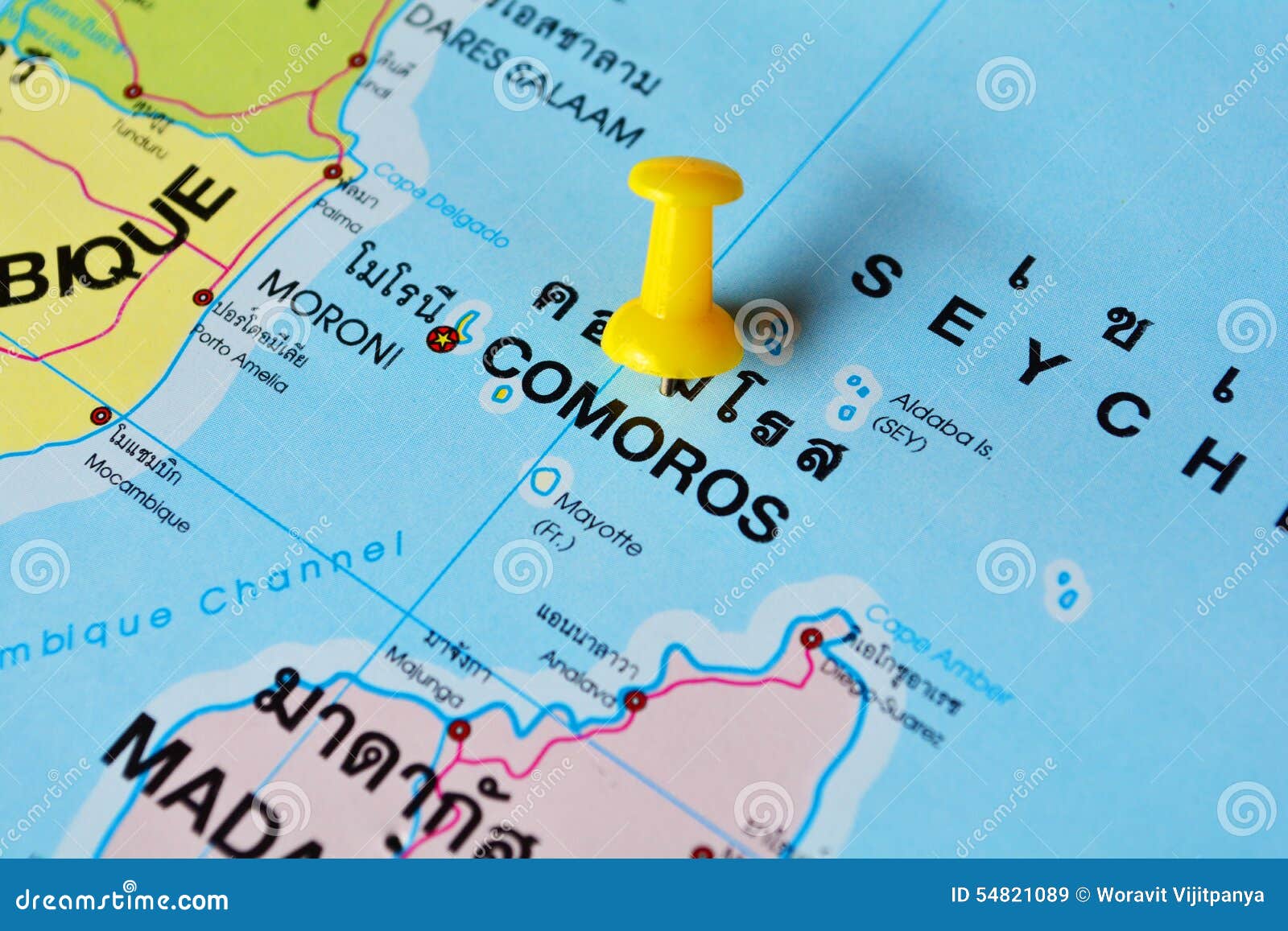 Mapa de Comores imagem de stock. Imagem de comores, diplomacia - 54821089