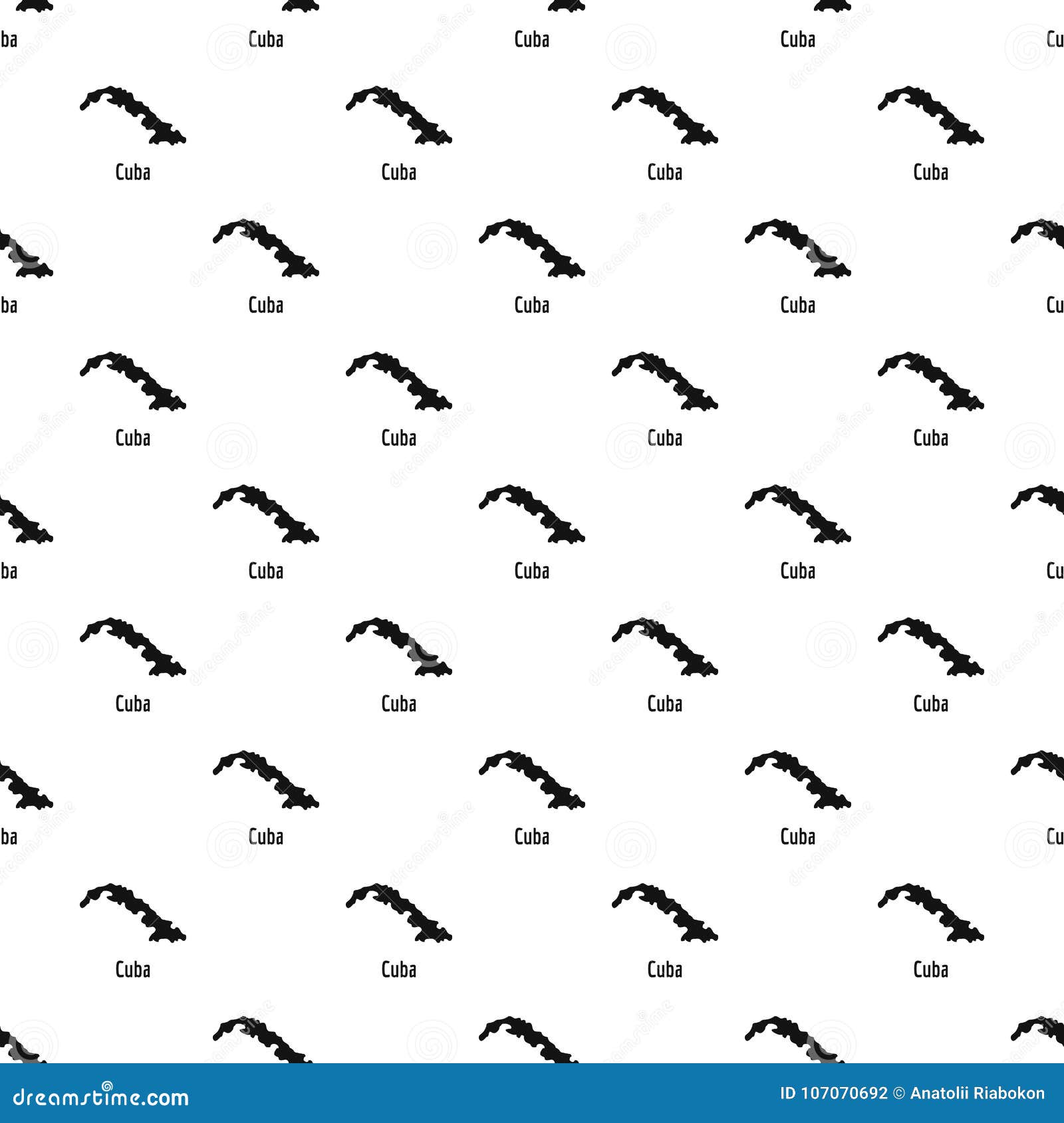 Mapa De Cuba En El Vector Negro Simple Ilustración del Vector ...