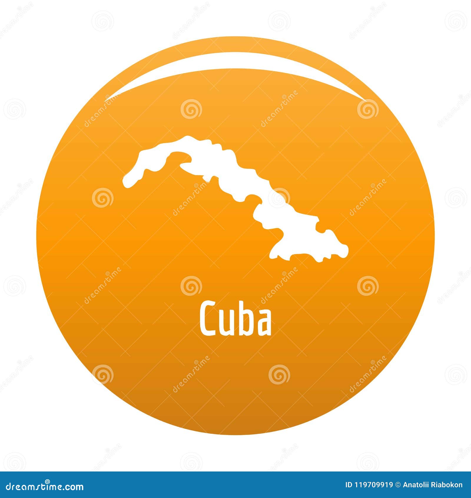 Mapa De Cuba En El Vector Negro Simple Ilustración del Vector ...