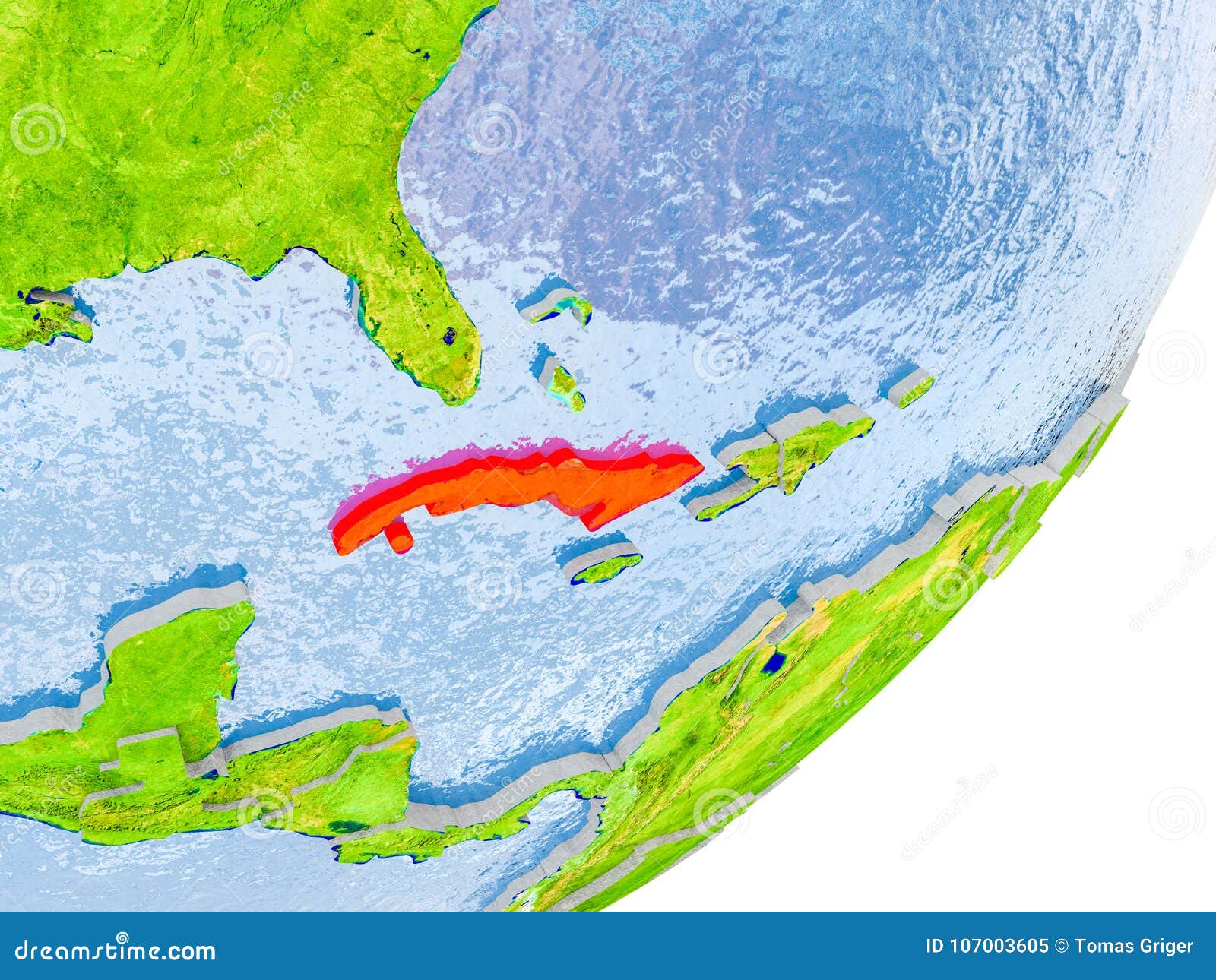 Mapa de Cuba en la tierra imagen de archivo. Imagen de internacional ...