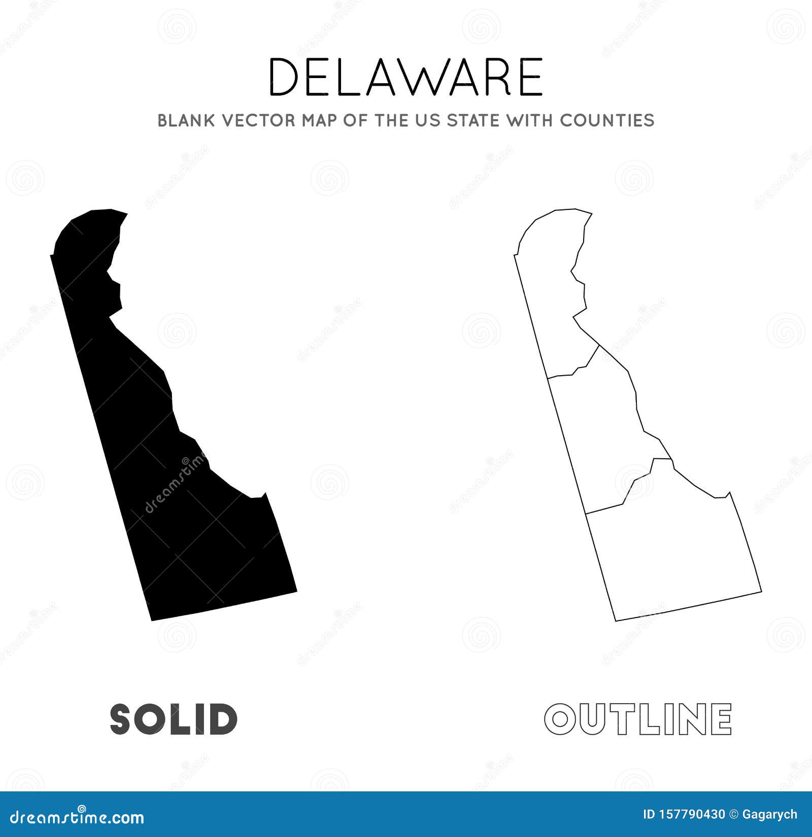 Mapa de Delaware ilustración del vector. Ilustración de naturalism ...