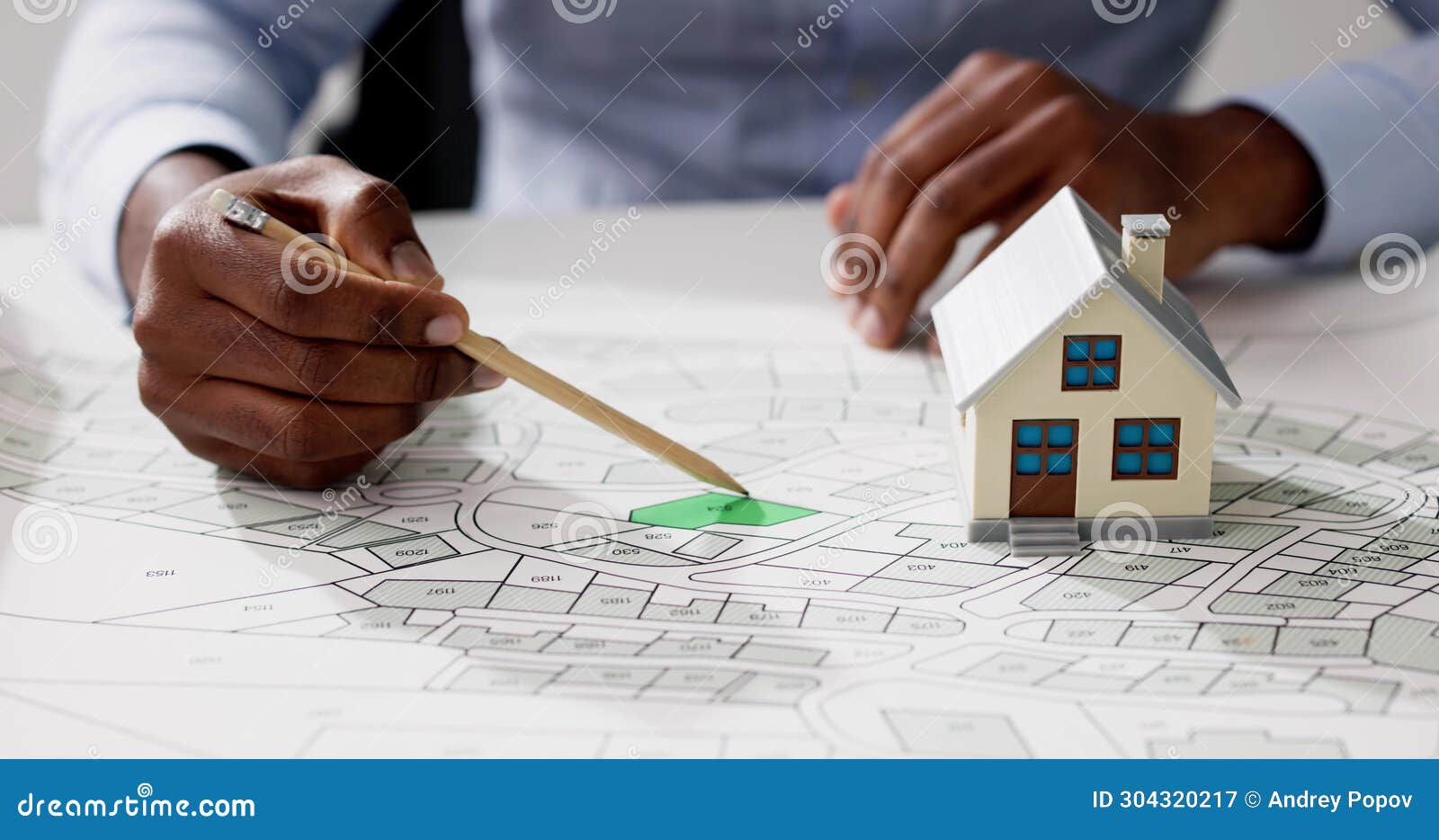 Mapa De Desarrollo De Tierras Del Catastro Imagen de archivo - Imagen ...