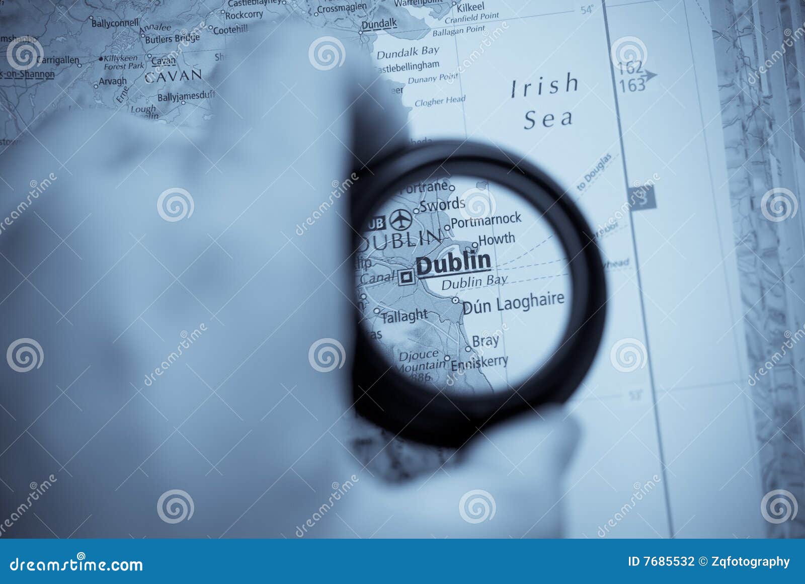 Mapa de Dublin foto de stock. Imagem de terra, horizontal - 7685532