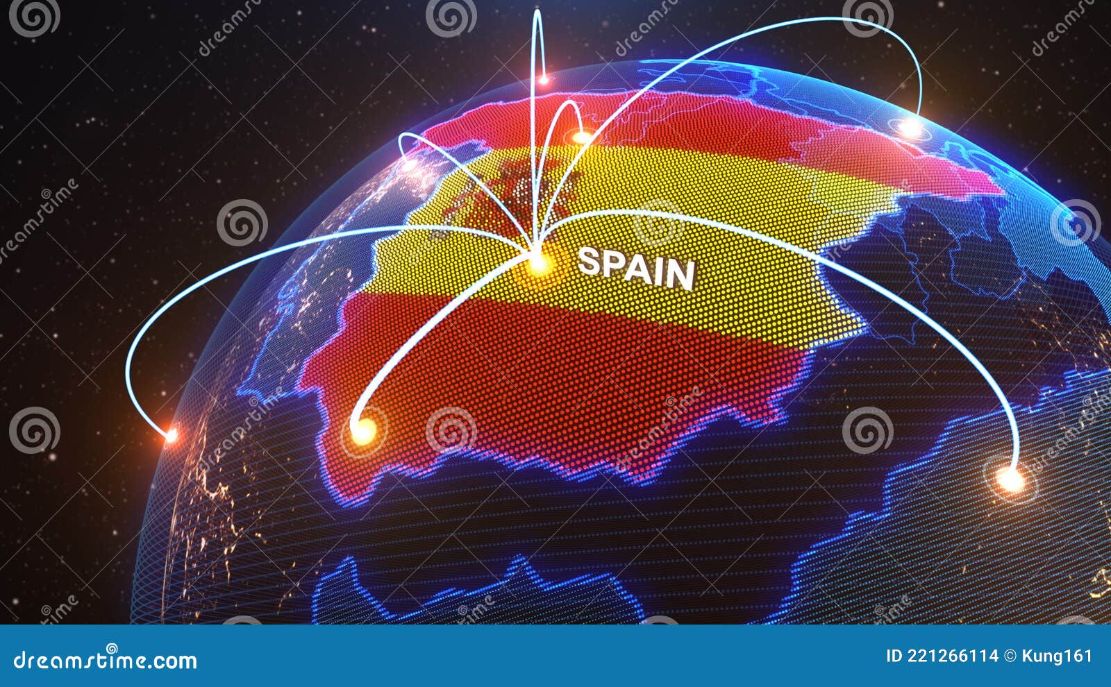 Mapa de espanha ilustração stock. Ilustração de espanha - 221266114