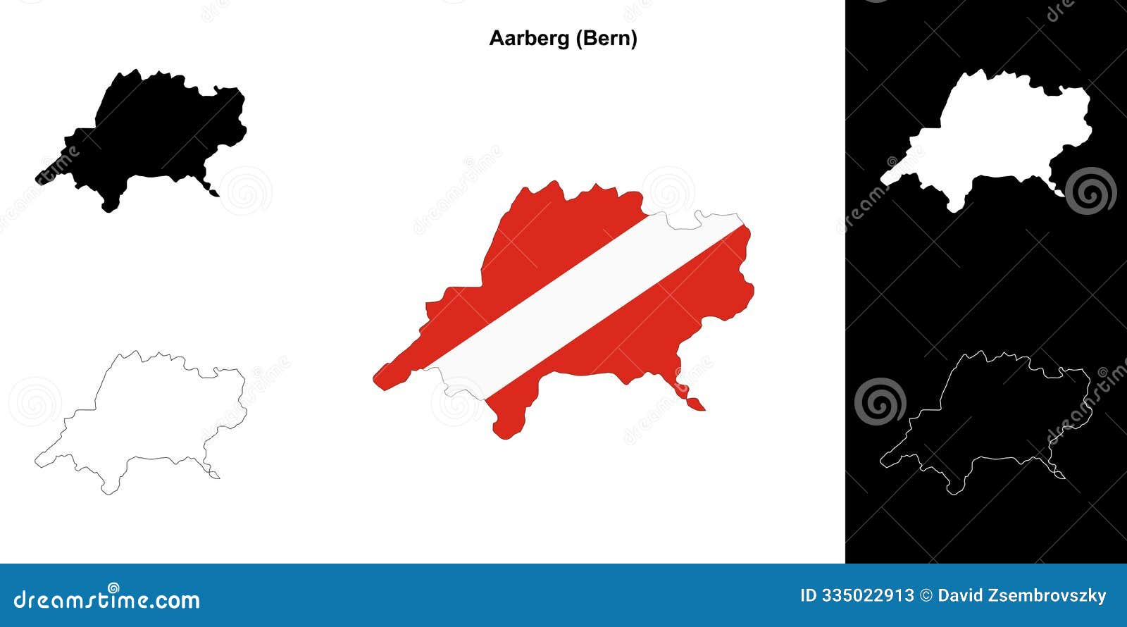 Mapa de esquema de aarberg ilustración del vector. Ilustración de ...