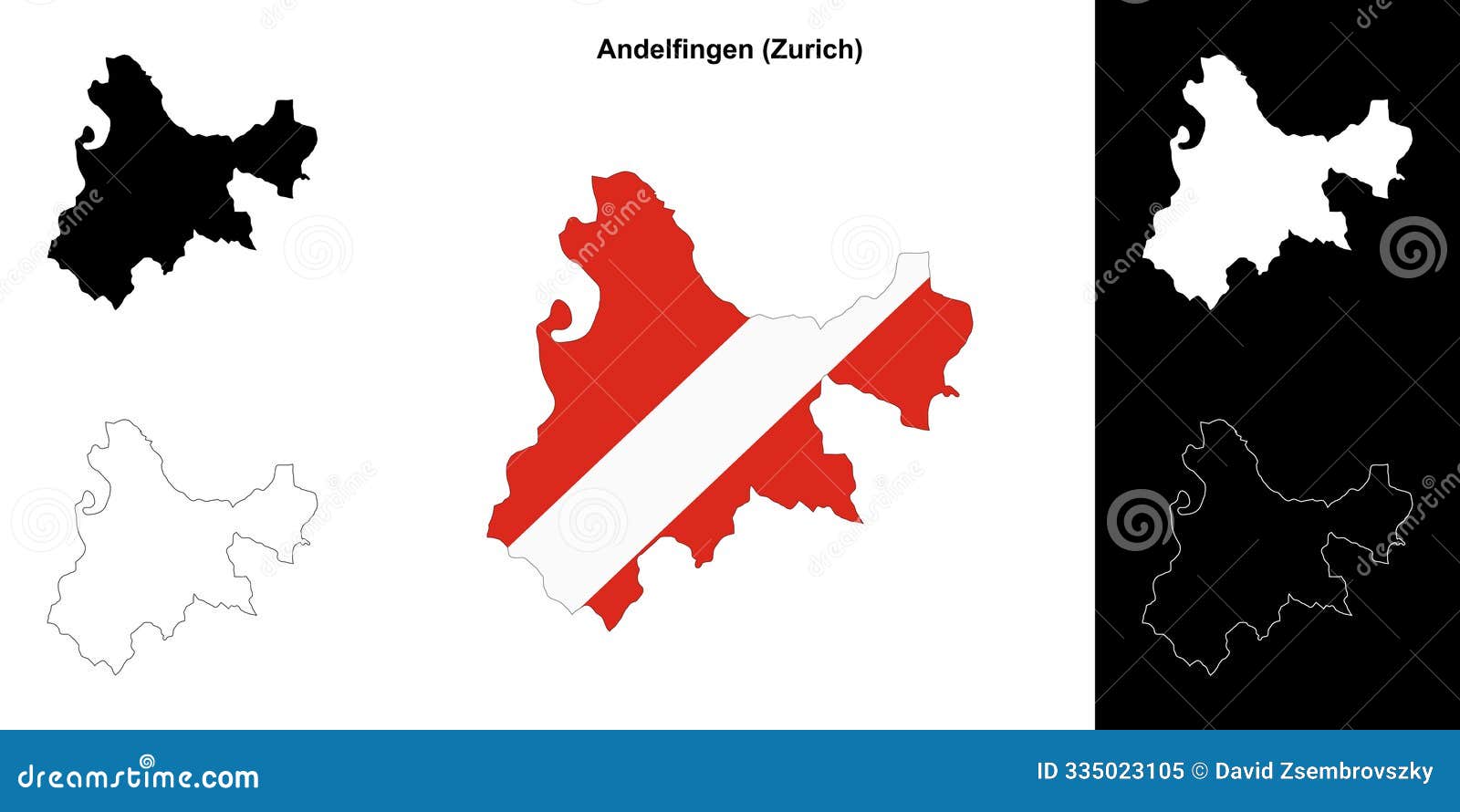 Mapa De Esquema De Andelfingen Ilustración del Vector - Ilustración de ...