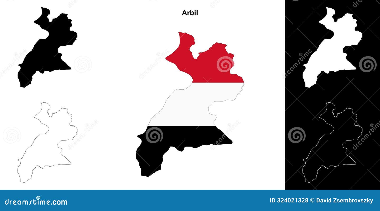 Mapa de esquema de arbil ilustración del vector. Ilustración de ...