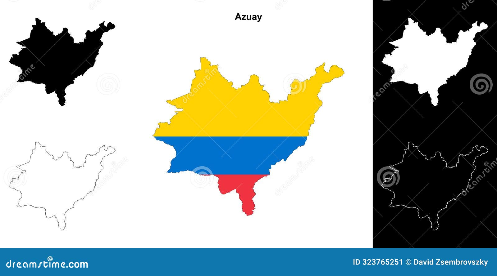Mapa de esquema de azuay ilustración del vector. Ilustración de vector ...