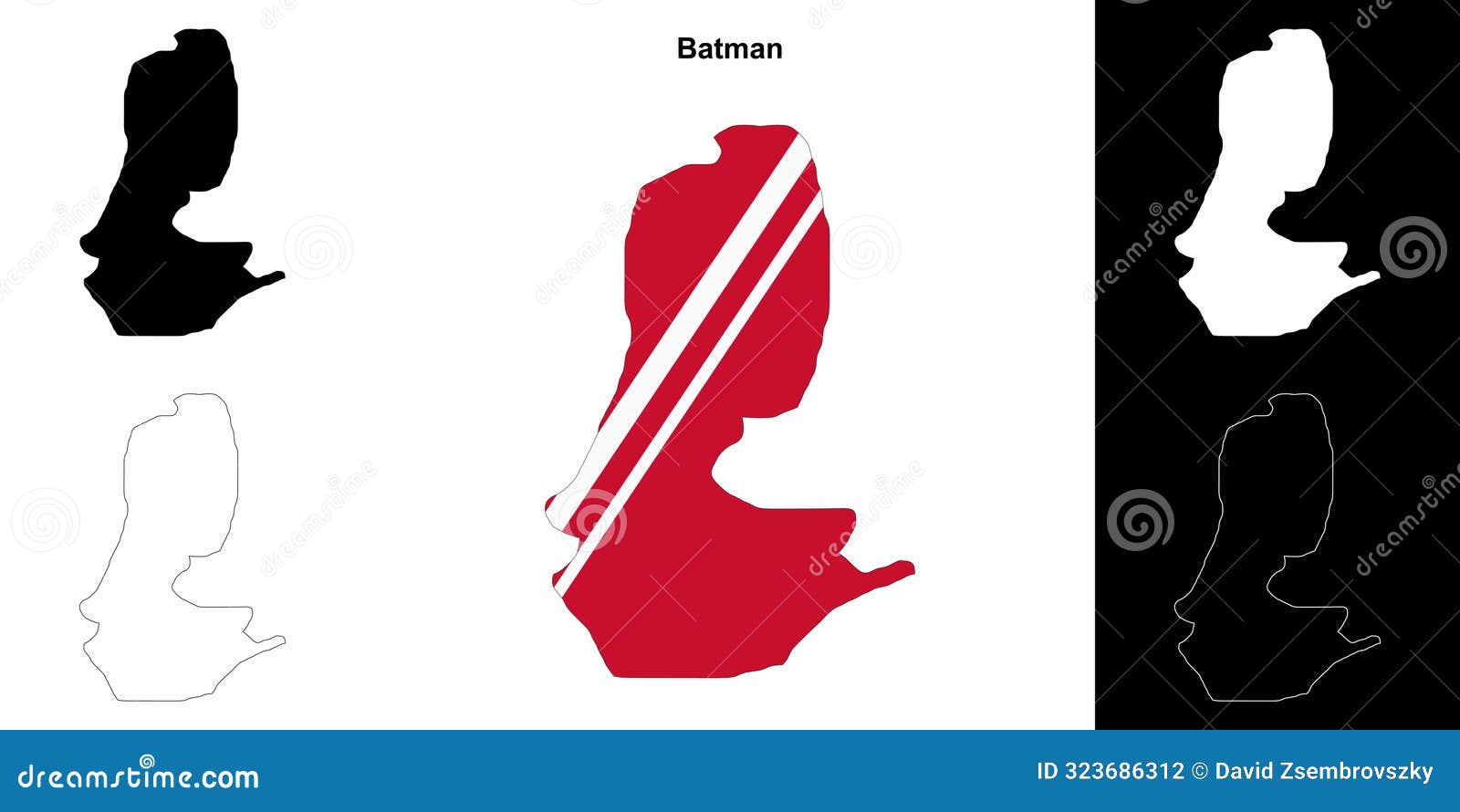 Mapa de esquema de batman ilustración del vector. Ilustración de ...