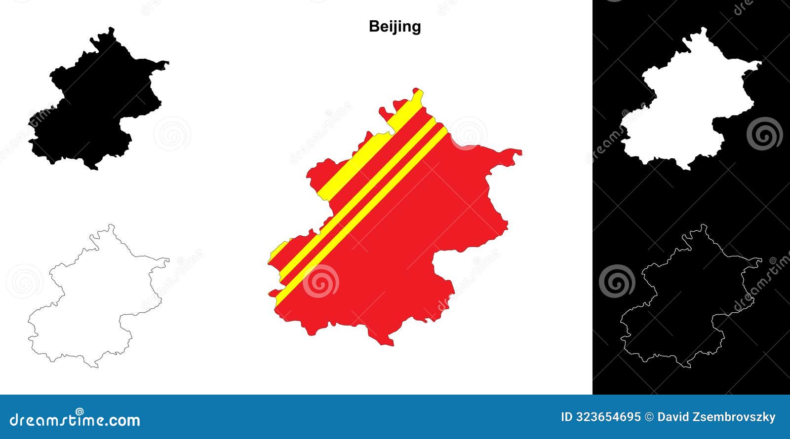Mapa de esquema de beijing ilustración del vector. Ilustración de ...