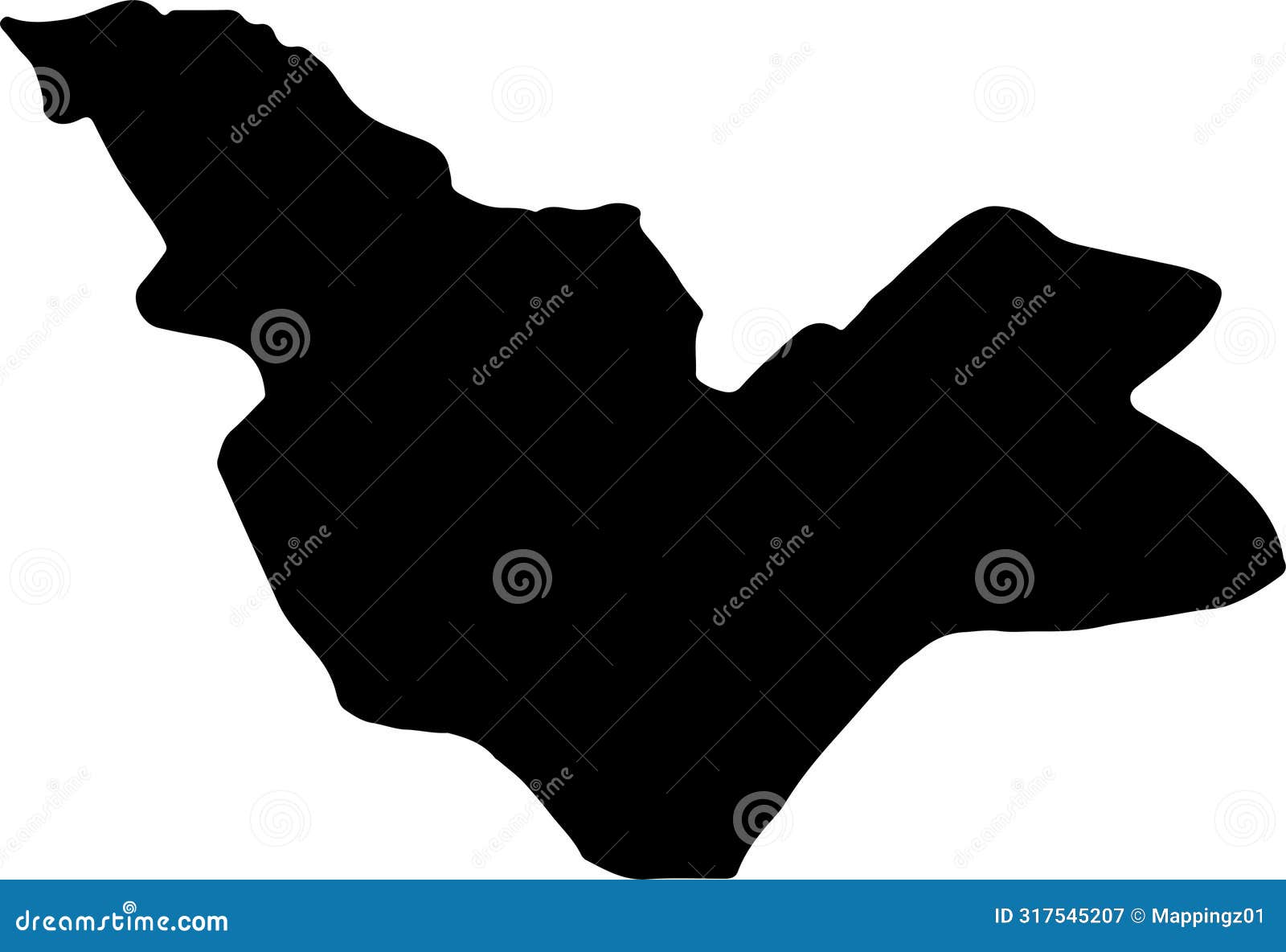 Mapa De Esquema De Boulemane Morocco Stock de ilustración - Ilustración ...
