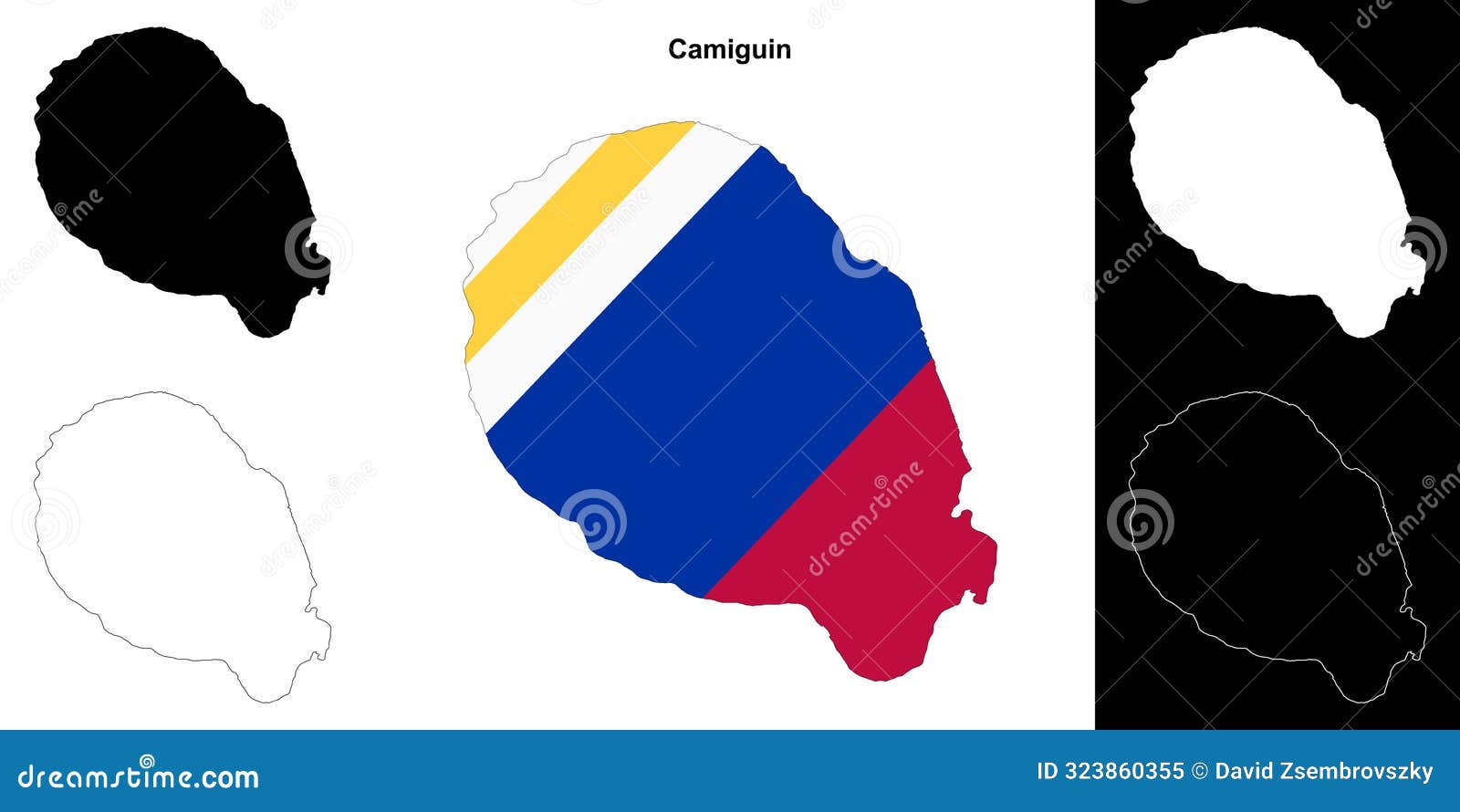 Mapa De Esquema De Camiguin Ilustración del Vector - Ilustración de ...