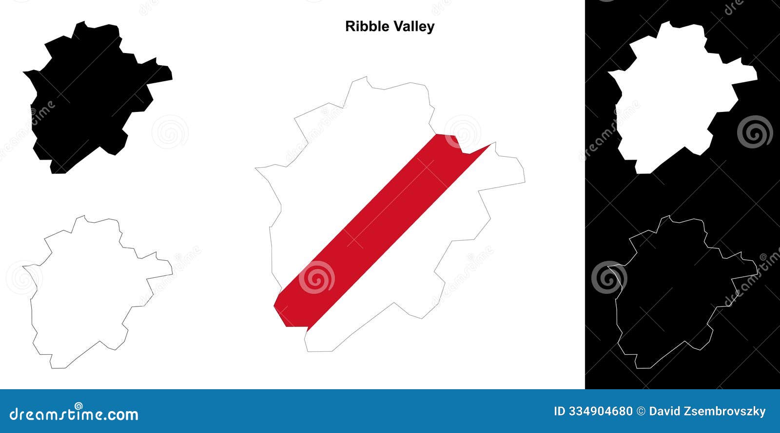 Mapa De Esquema Del Valle De Cinta Ilustración del Vector - Ilustración de forma, districtos ...