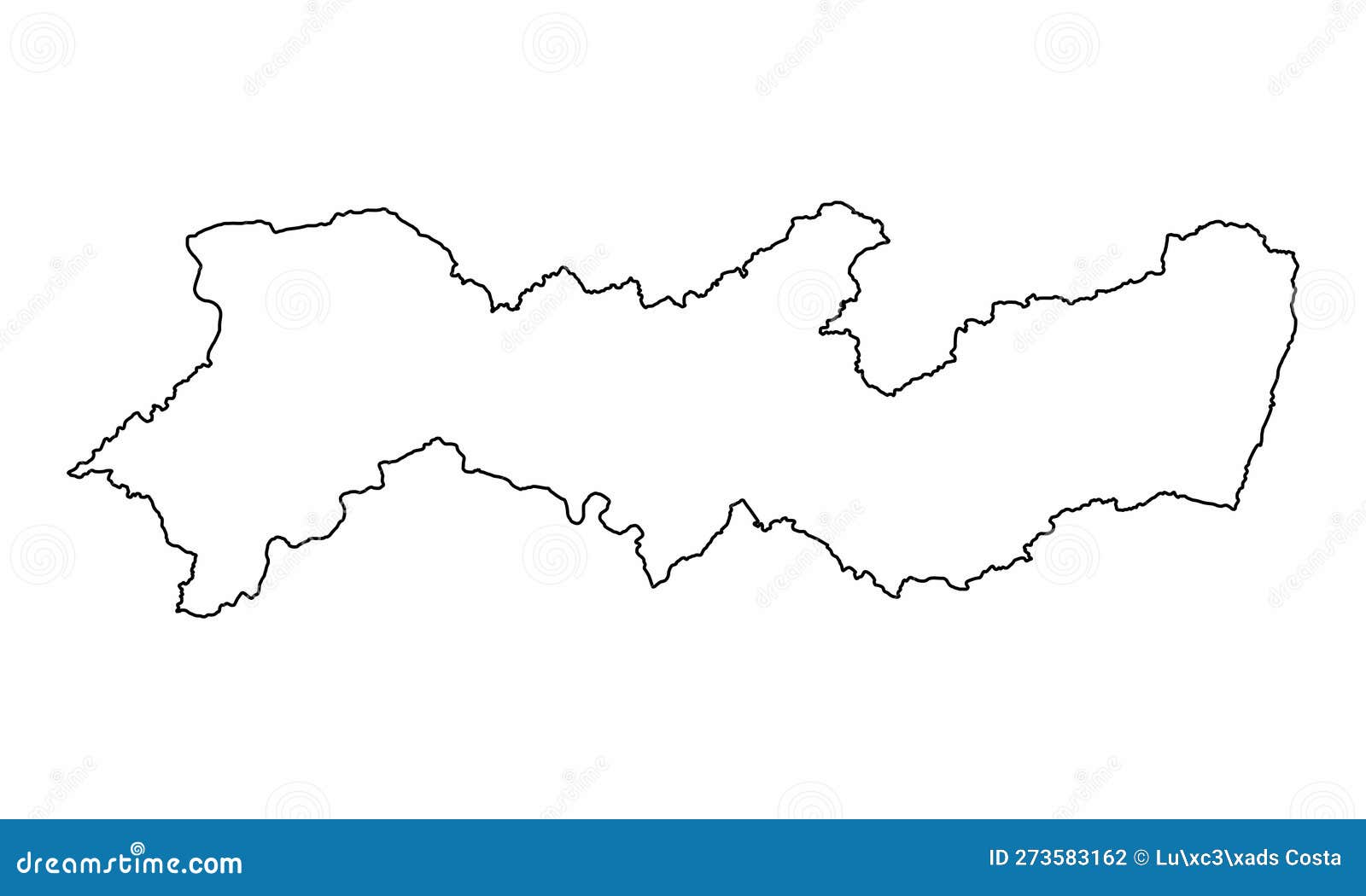 Mapa De Esquema De Estado De Pernambuco Ilustración del Vector ...