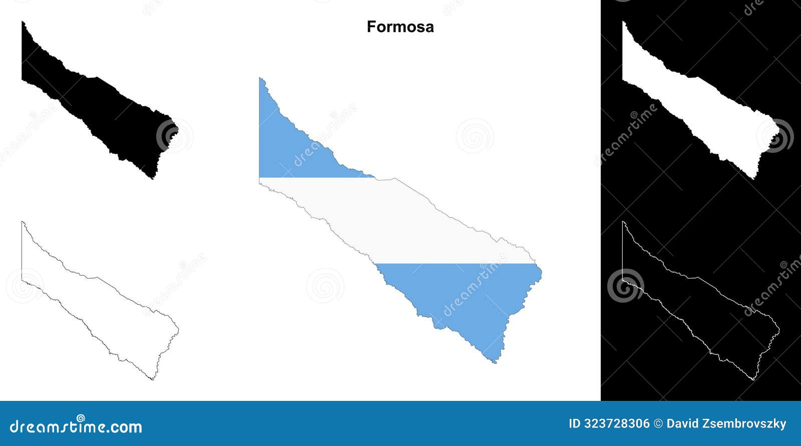 Mapa de esquema de formosa ilustración del vector. Ilustración de ...