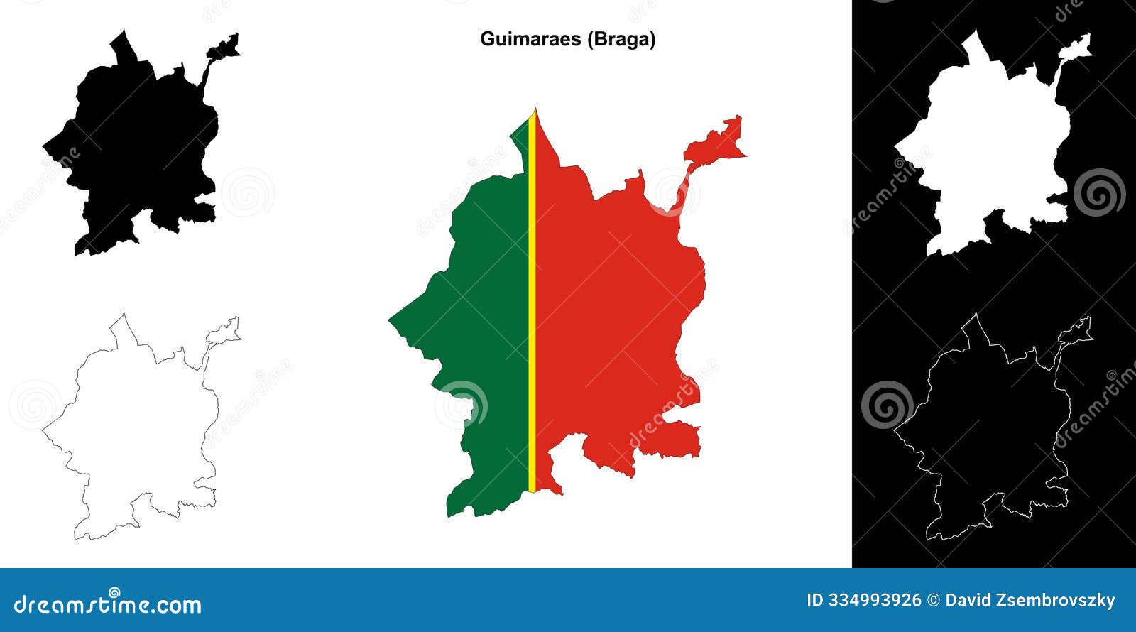 Mapa De Esquema De Guimaraes Ilustración del Vector - Ilustración de ...