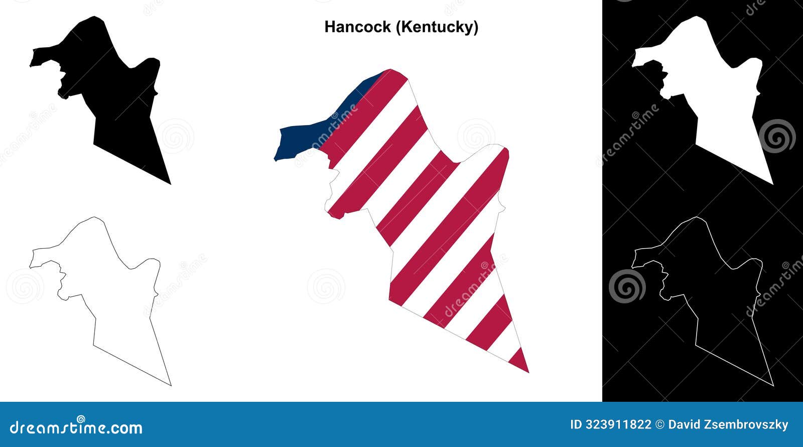 Mapa de esquema de hancock ilustración del vector. Ilustración de ...