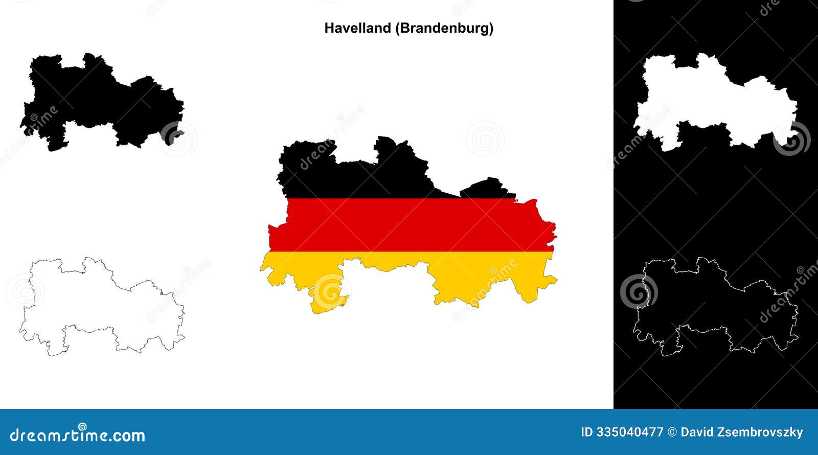 Mapa De Esquema De Havelland Ilustración del Vector - Ilustración de ...
