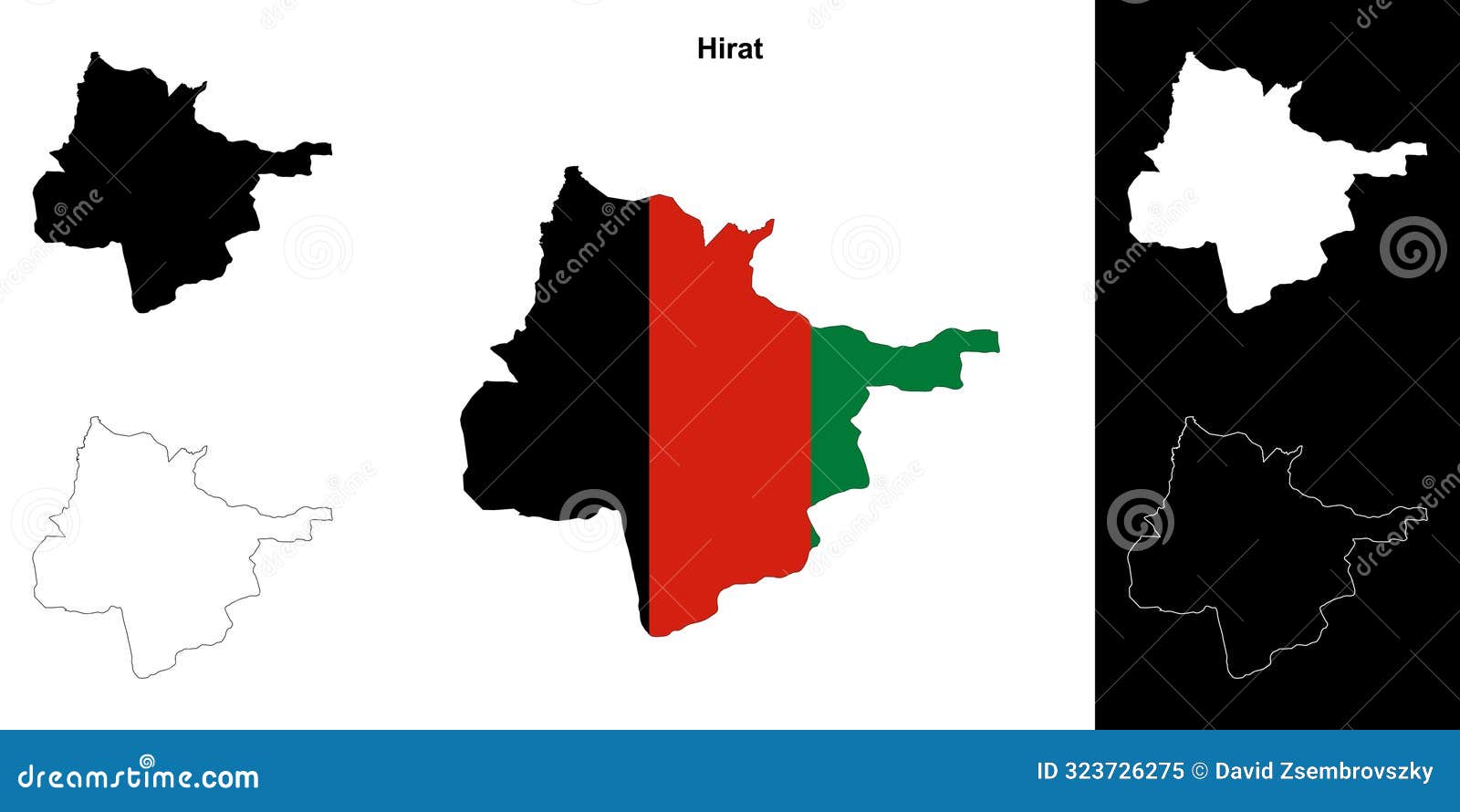 Mapa de esquema de hirat ilustración del vector. Ilustración de icono ...