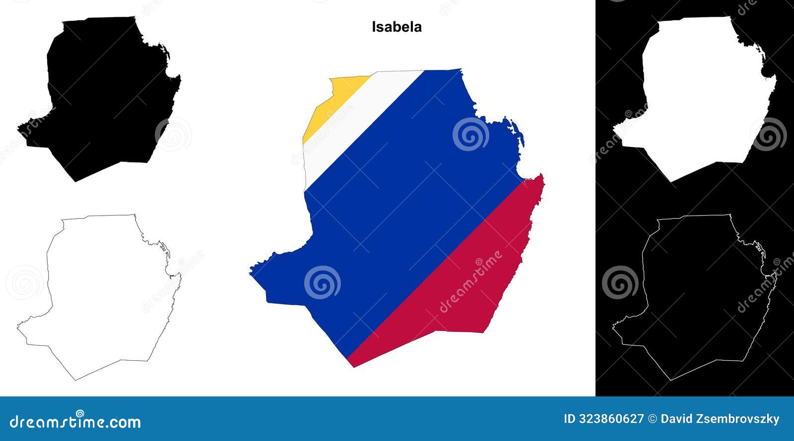 Mapa de esquema de isabela ilustración del vector. Ilustración de ...
