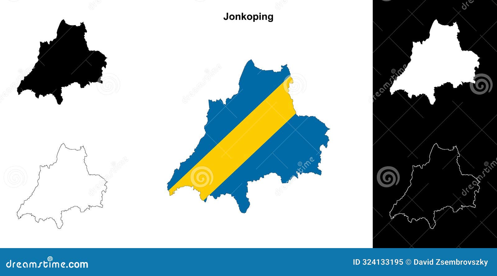 Mapa De Esquema De Jonkoping Ilustración del Vector - Ilustración de ...