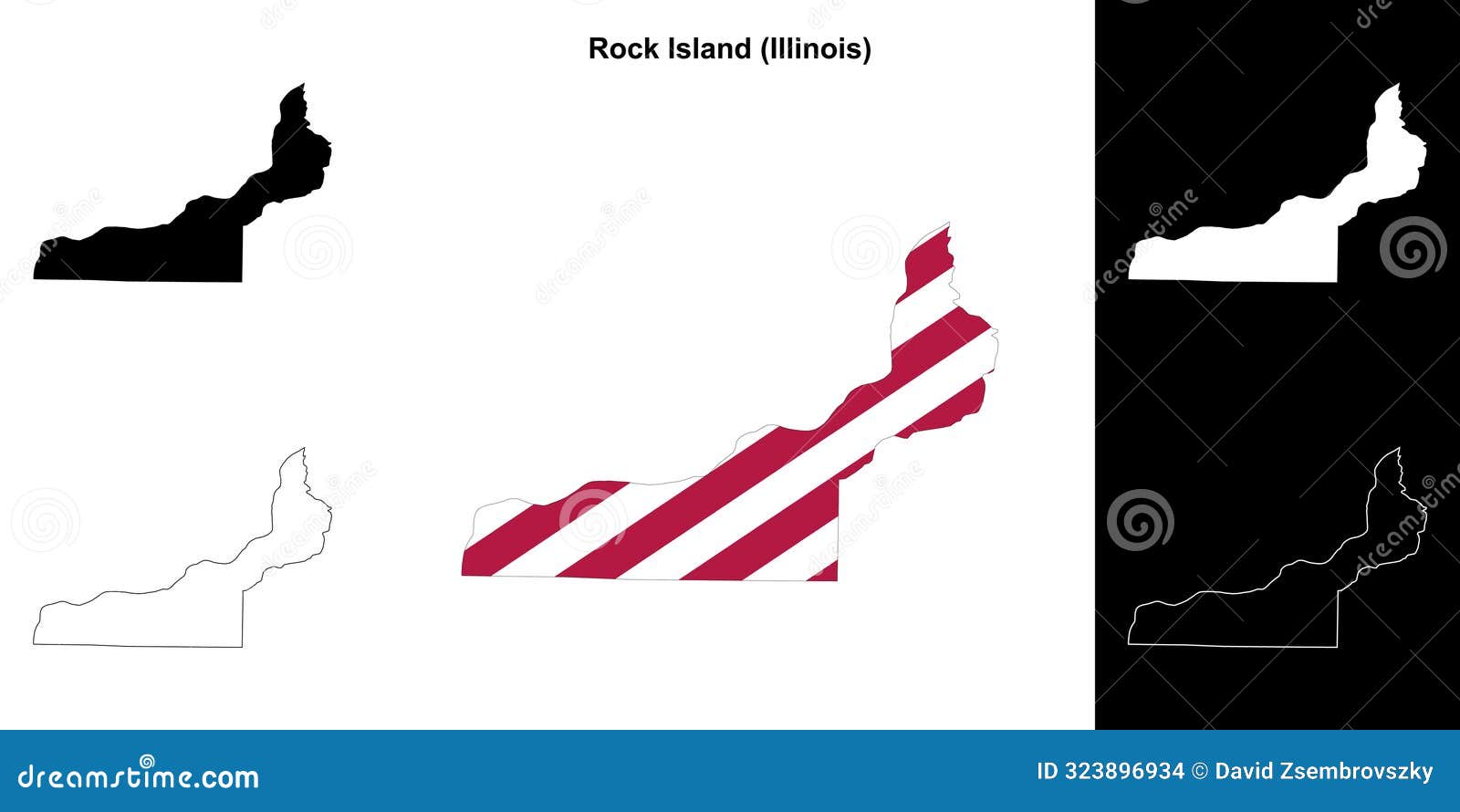 Mapa De Esquema De La Isla De Rock Ilustración del Vector - Ilustración ...