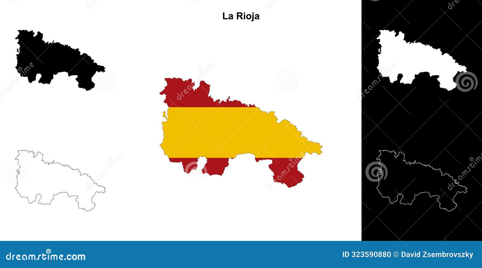 Mapa De Esquema De La Rioja Ilustración del Vector - Ilustración de ...