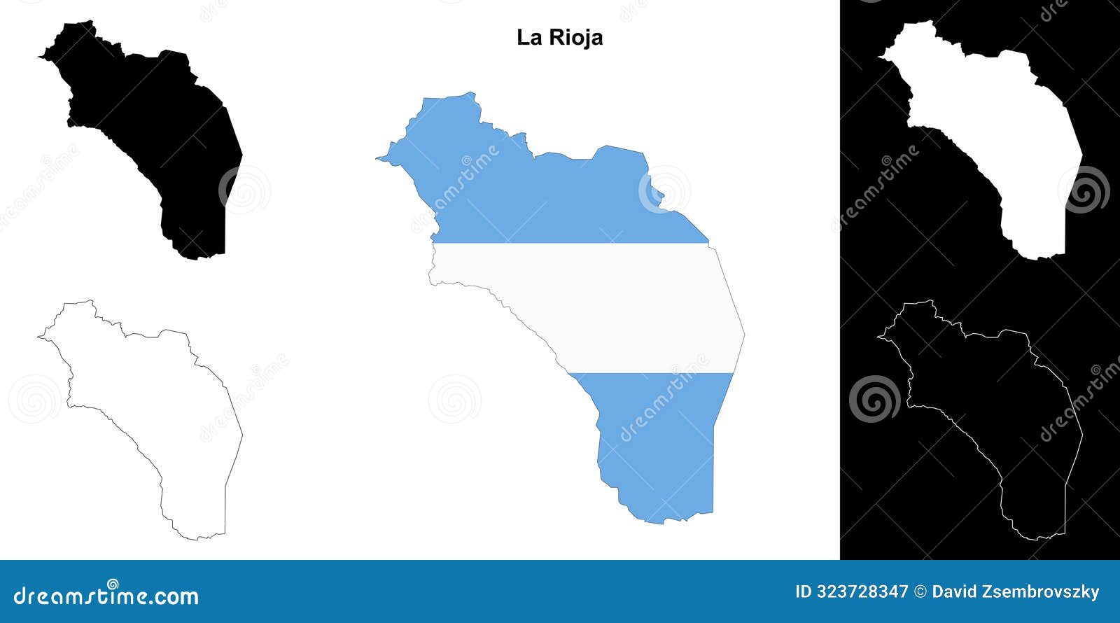 Mapa De Esquema De La Rioja Ilustración del Vector - Ilustración de ...