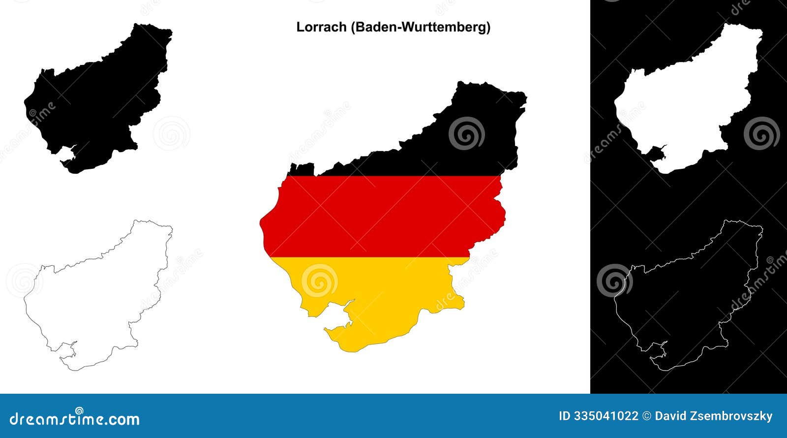 Mapa de esquema de lorrach ilustración del vector. Ilustración de forma ...