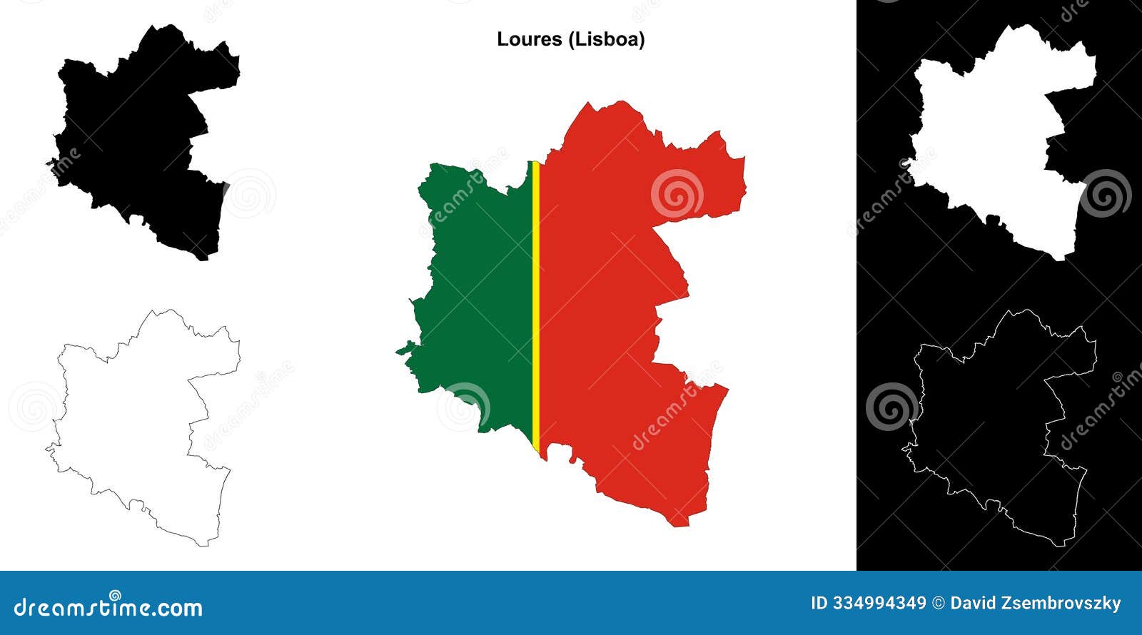 Mapa de esquema de loures ilustración del vector. Ilustración de ...